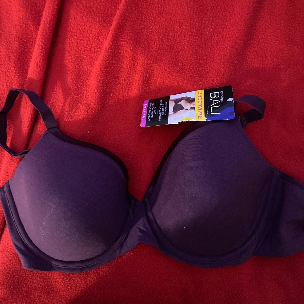 Purple Bali 38DD underwire Bra. - Depop