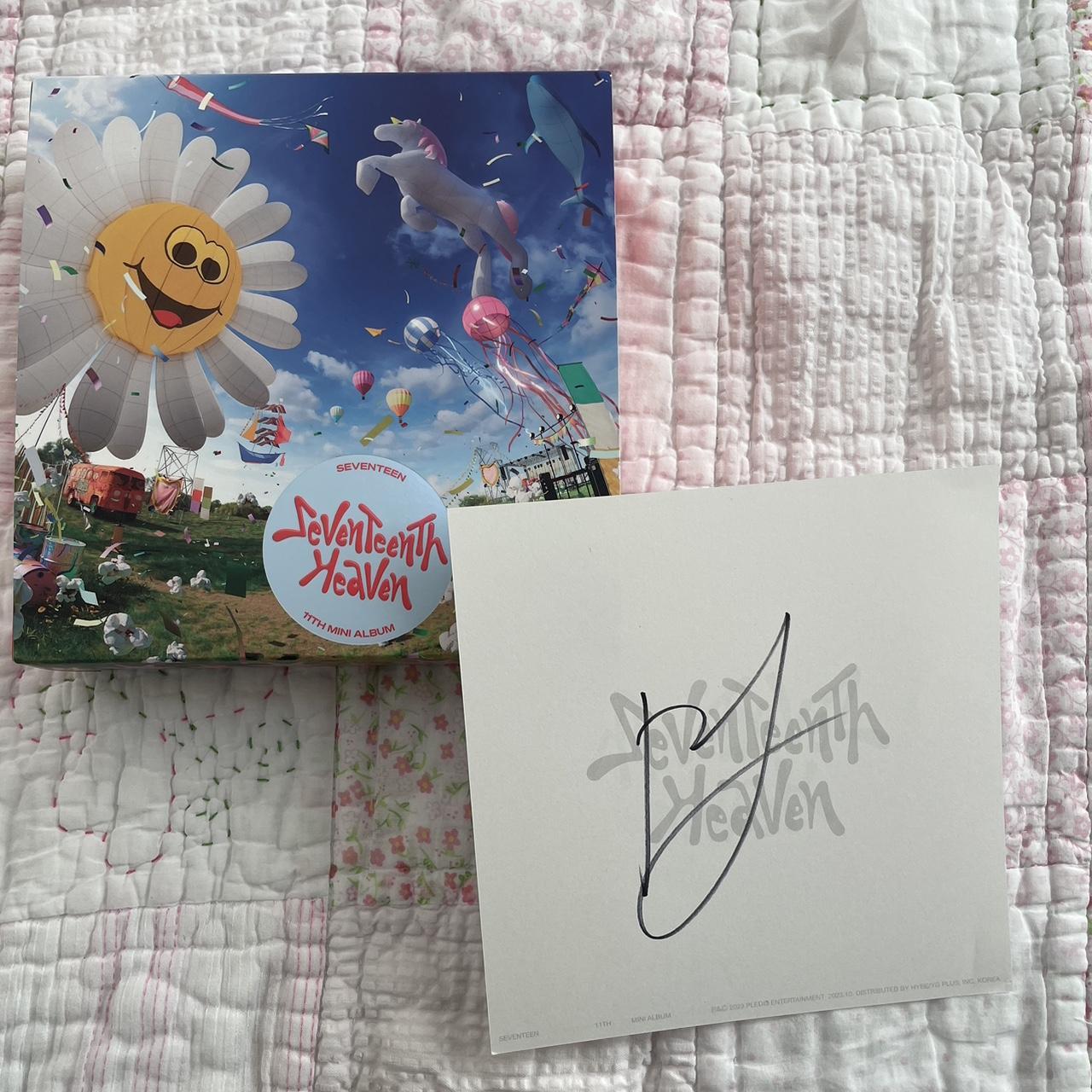 autographed boo from svt album postcard Comes with... - Depop