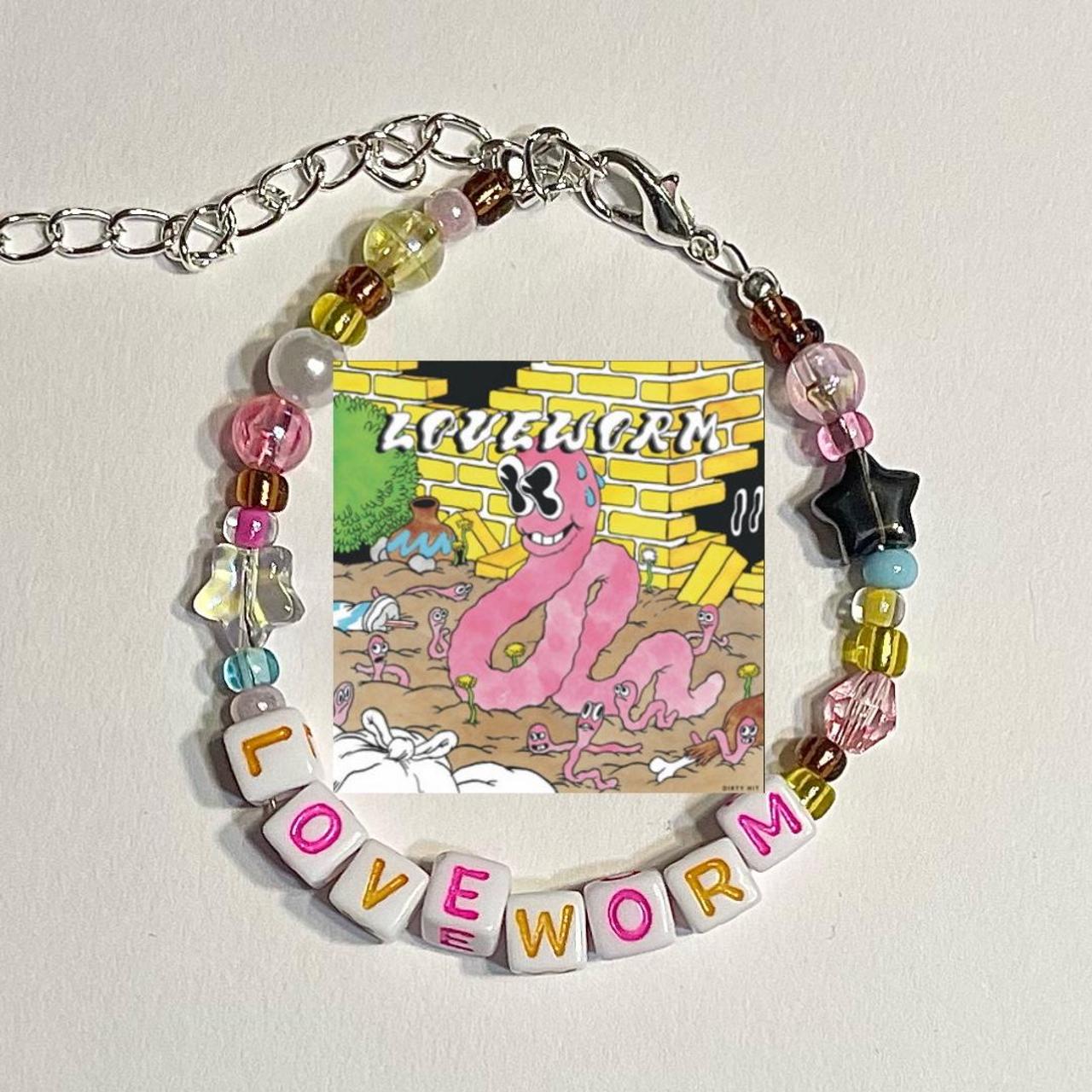 Loveworm album bracelet! - acrylic beads, glass... - Depop