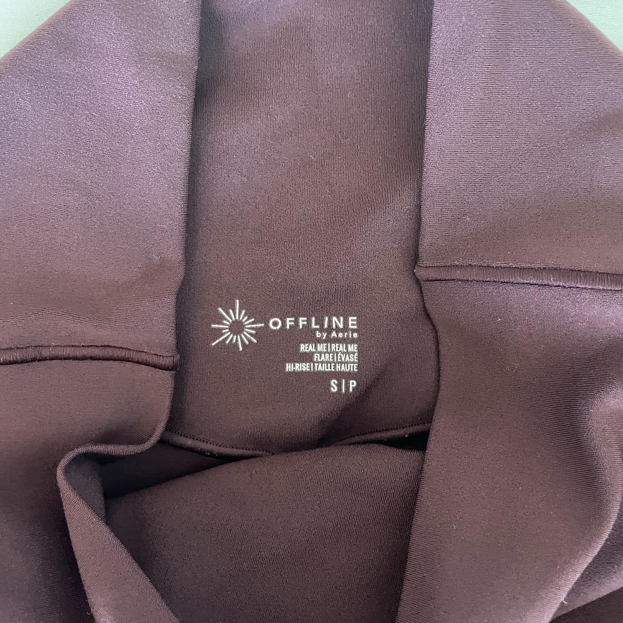 Aerie cross flare leggings!! Sooo flattering and no... - Depop