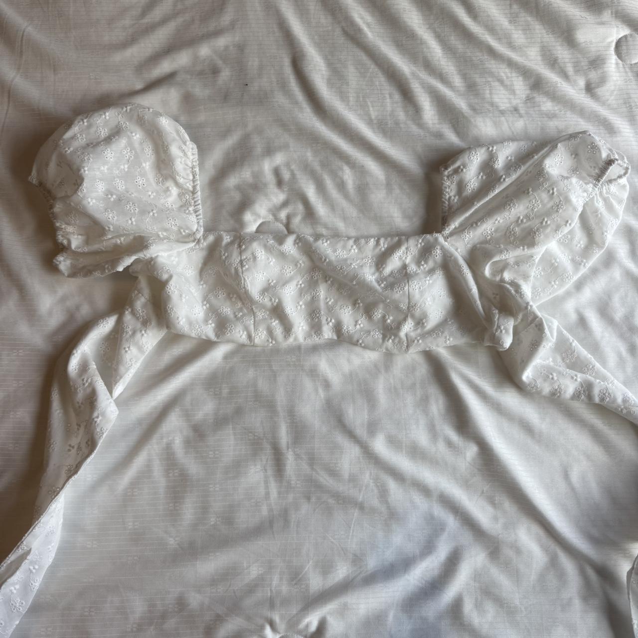 White lace babydoll top #cottagecore | Depop