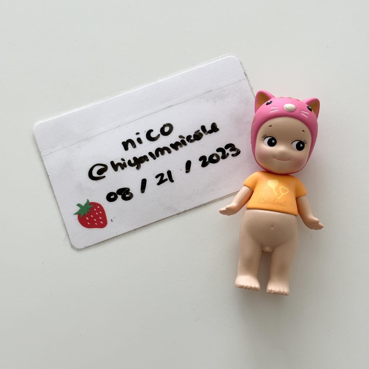 Sonny Angel Lucky Meow Meow Pink/Orange Cat - Depop