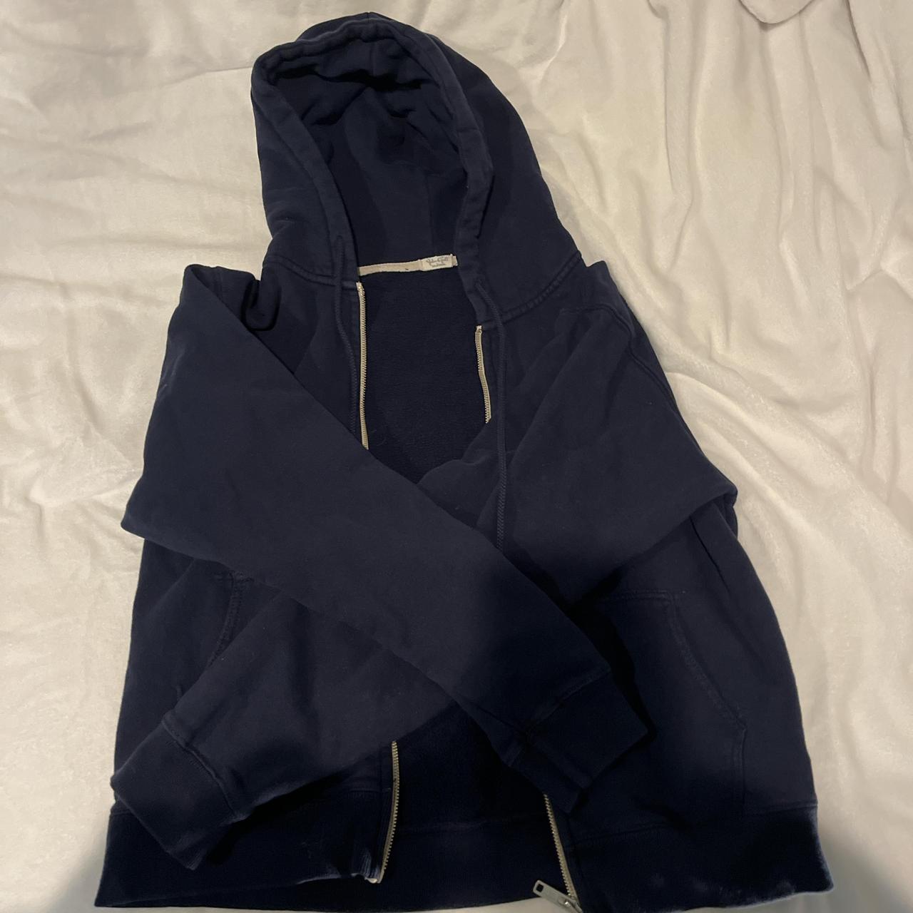 Brandy melville navy zip up - Depop