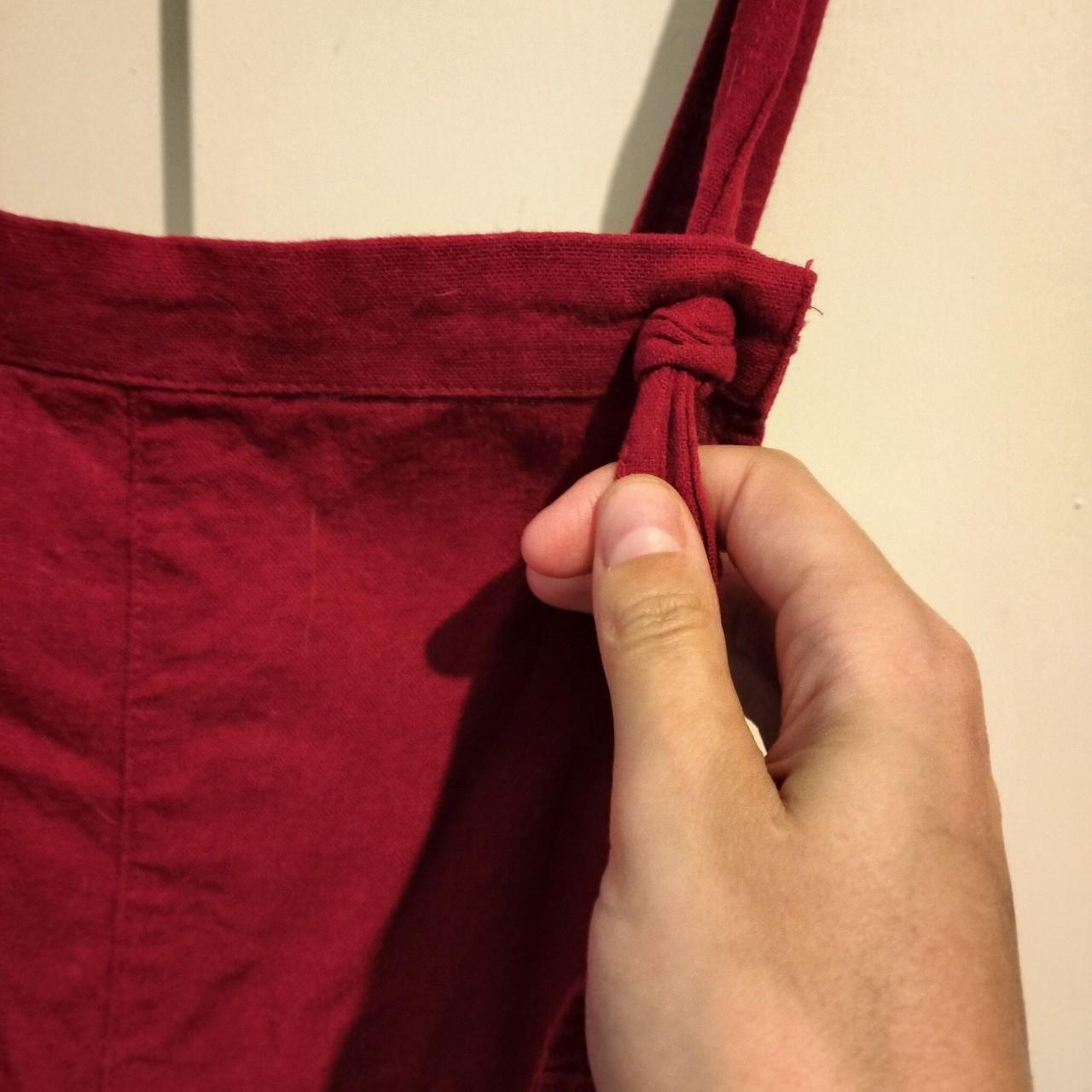 More of a darker red, maroon colour! Overalls from... - Depop