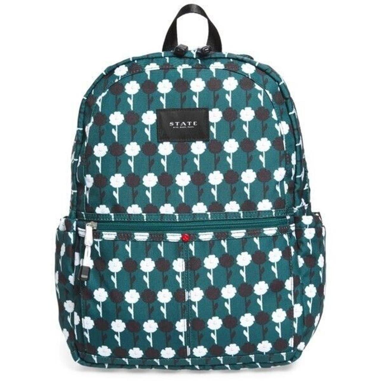 State Kane Green Floral Backpack Womens Handbag Size... - Depop