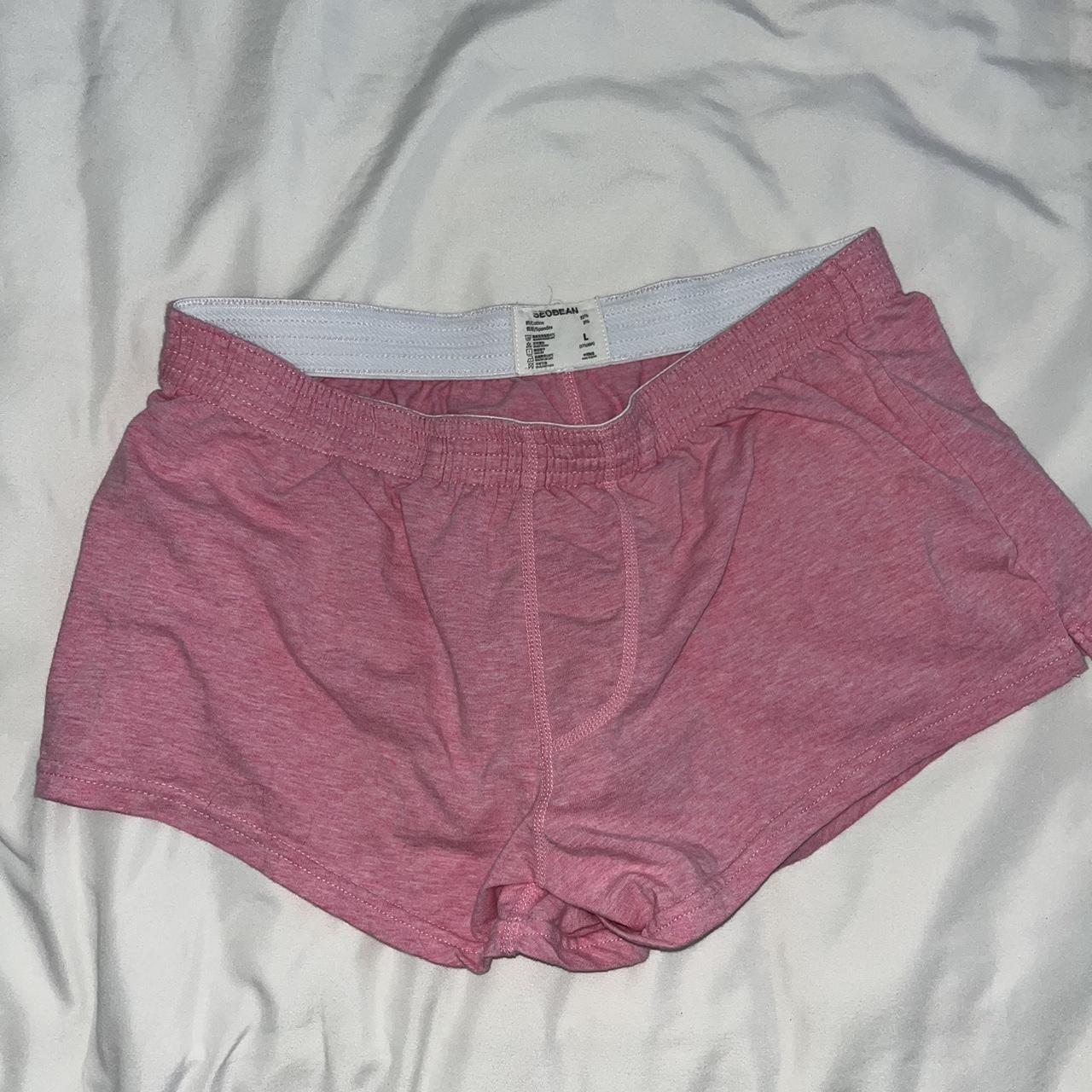 pink pj boxer briefs no flaws never worn elastic... - Depop