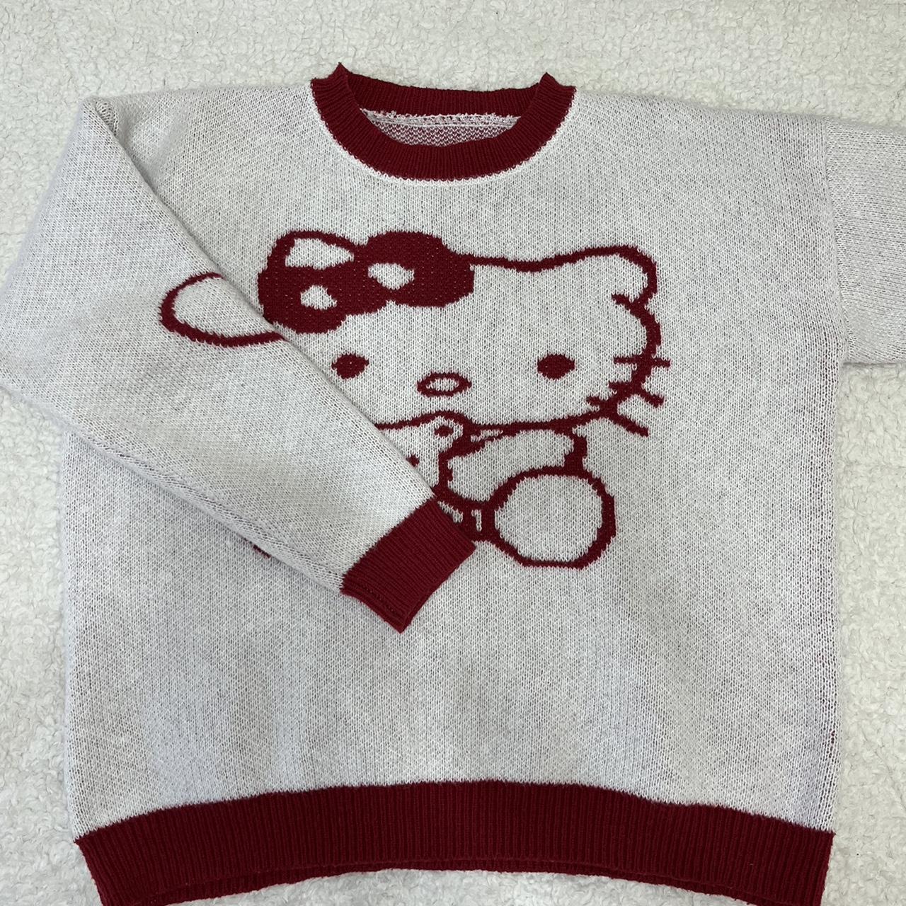 hello kitty sweater one size (fits xs-large) cute... - Depop