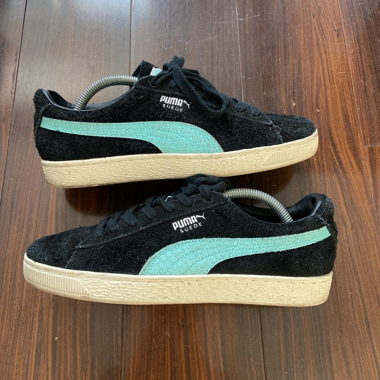 Diamond x Puma Suedes Size 9 No box Tiffany blue... - Depop