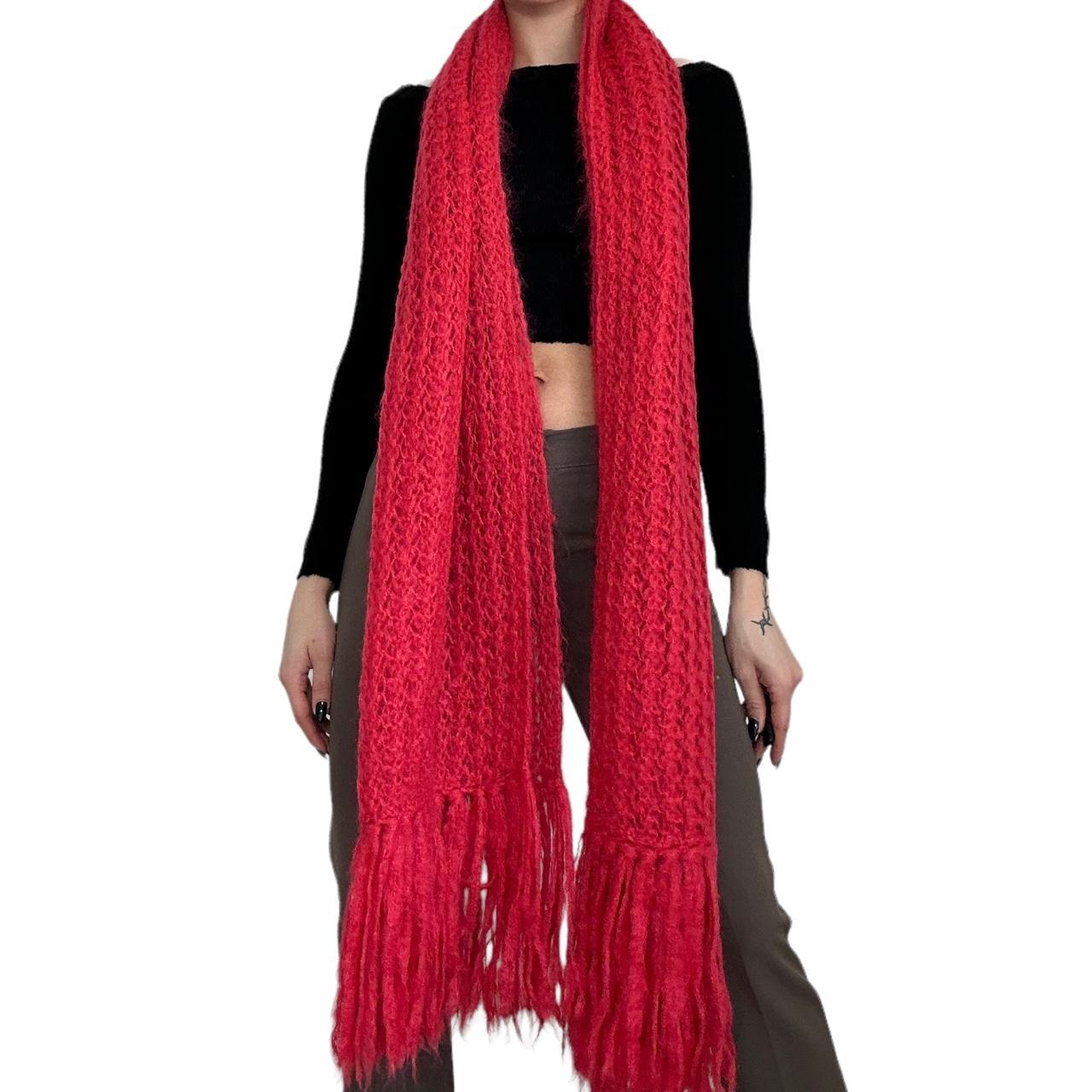 Women's Red Scarf-wraps | Depop