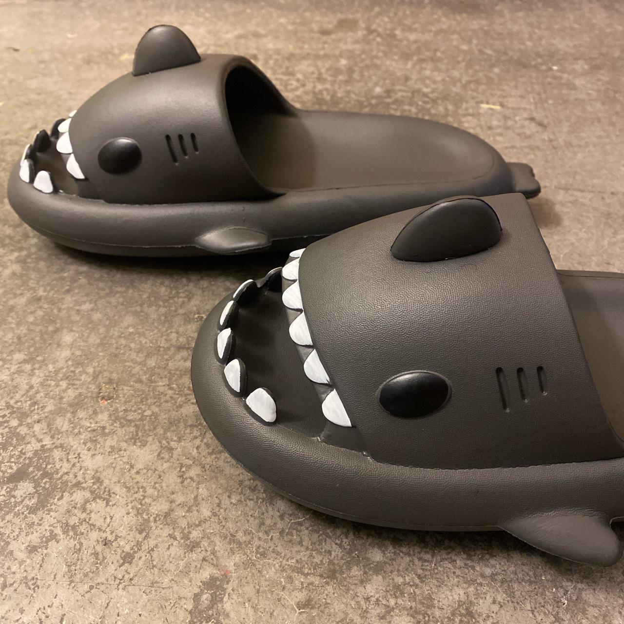 Shark Slides SO adorable and SO comfortable Women’s... - Depop