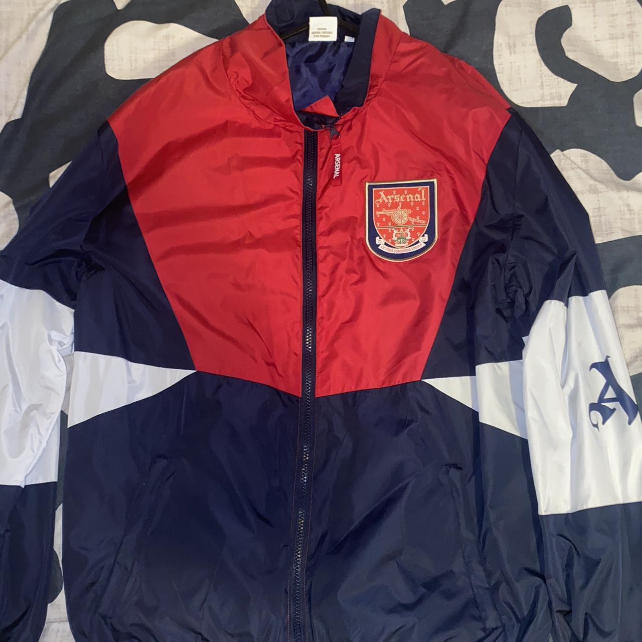 Arsenal RETRO AFC Windbreaker jacket SIZE: Medium... - Depop