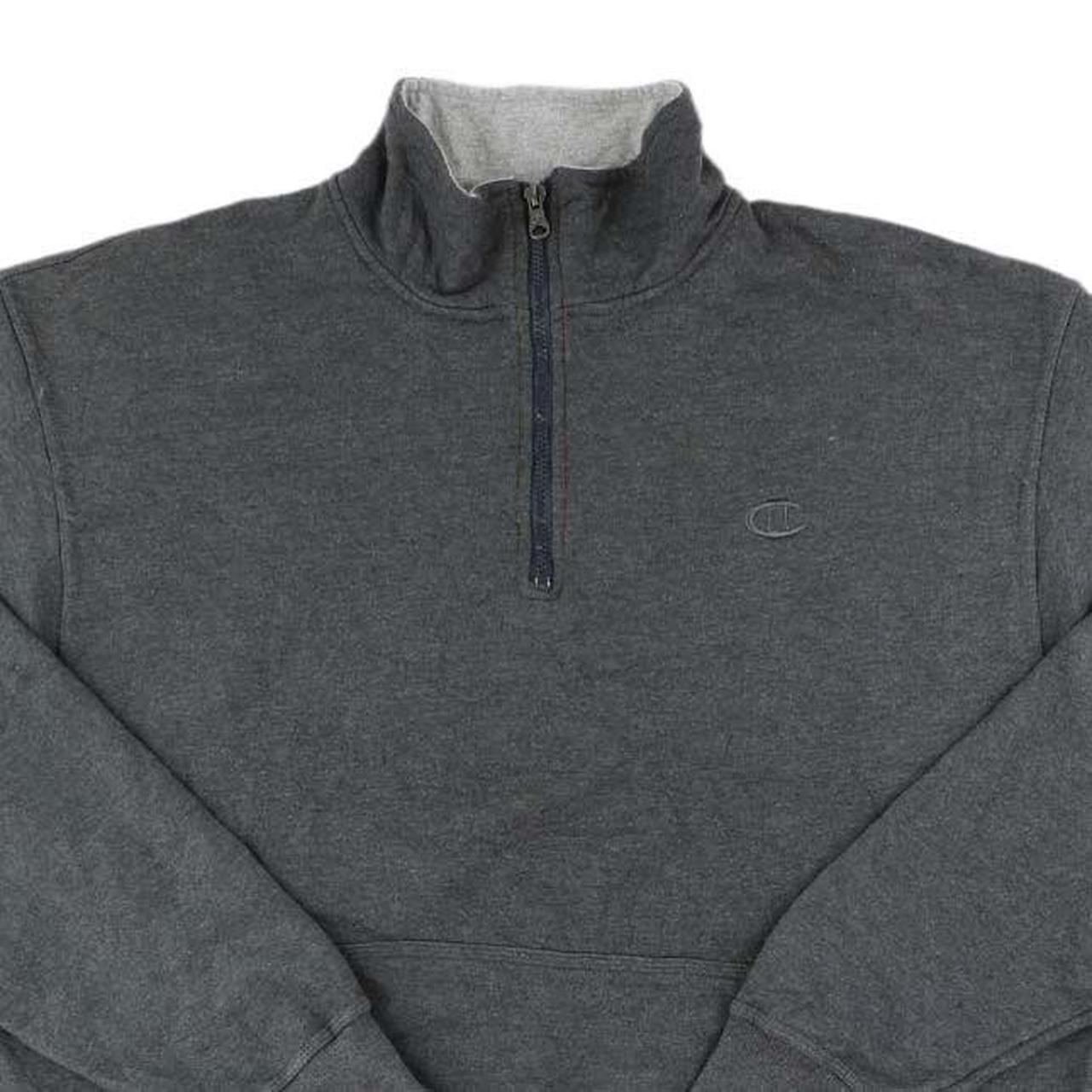 Champion Quarter Zip 90s 1-4 Zip up Sweatshirt... | Depop