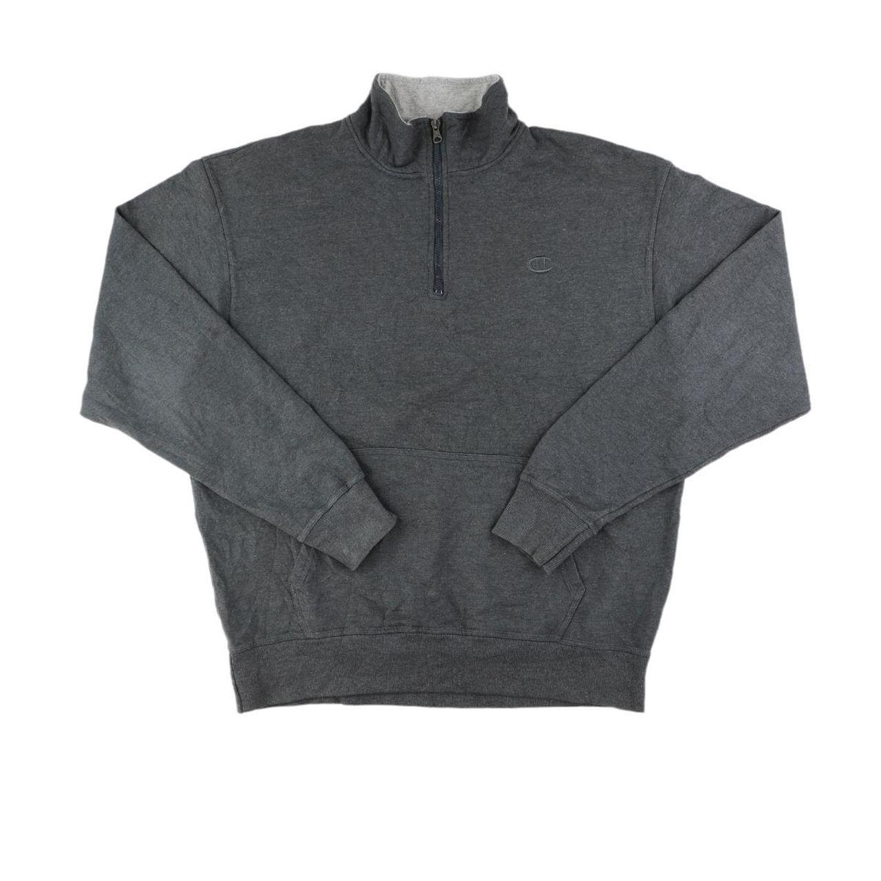 Champion Quarter Zip 90s 1-4 Zip up Sweatshirt... | Depop