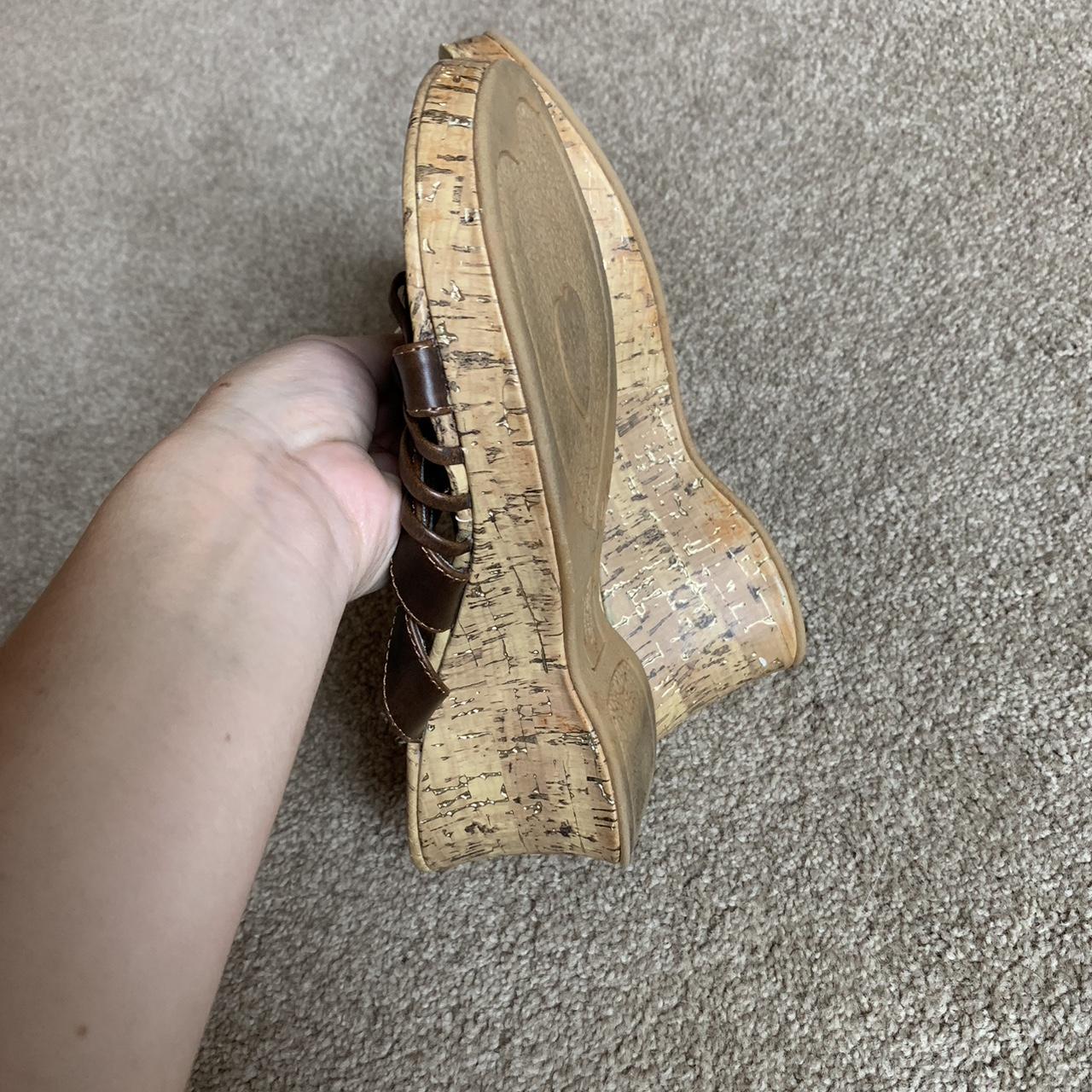 super cute cottage core fairy wedge heeled... - Depop