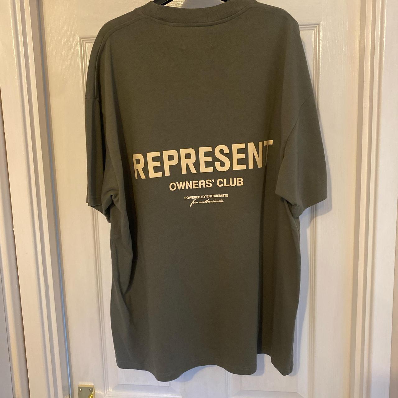 Represent oversized t shirt Khaki 100% authentic... - Depop