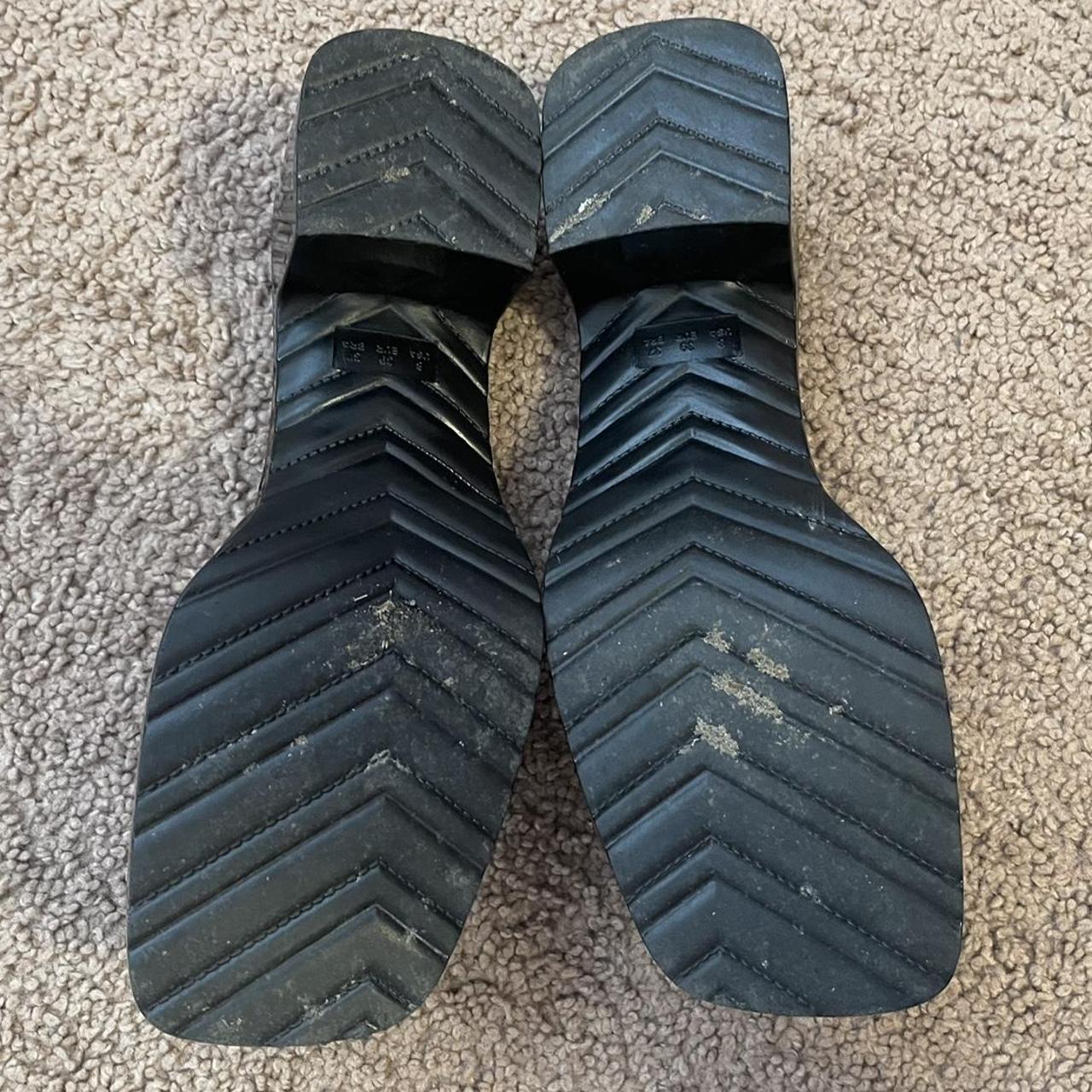 Y2K 90s goth alternative punk platform mule sandals... - Depop