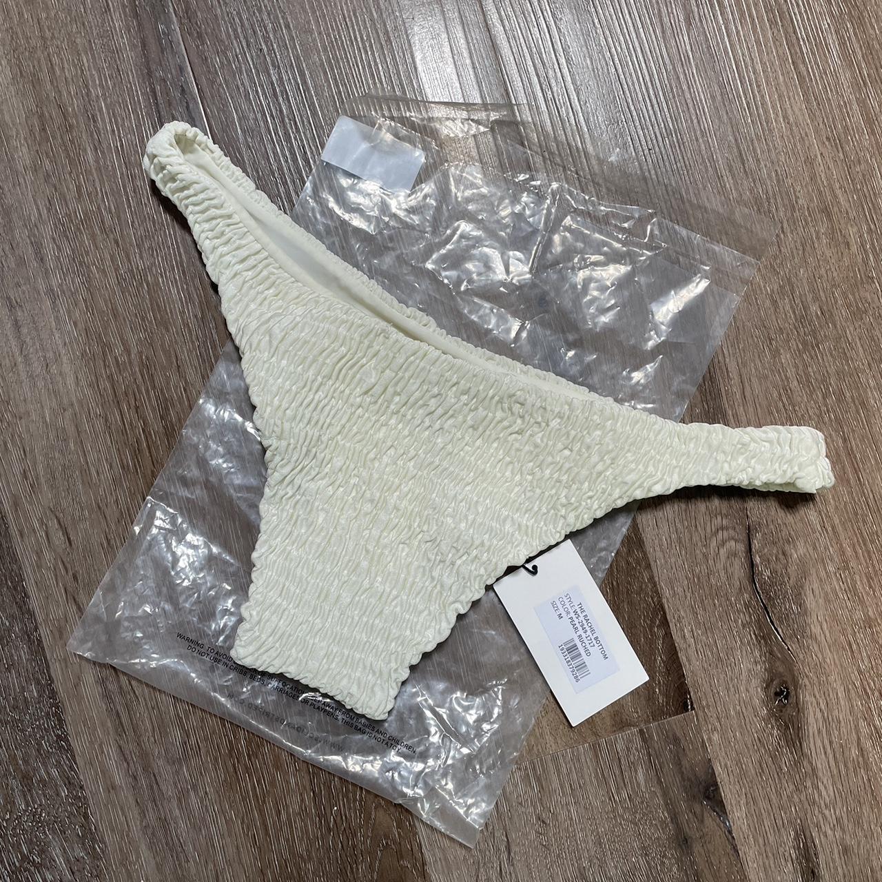 Solid & Striped Women's White Bikini-and-tankini-bottoms | Depop