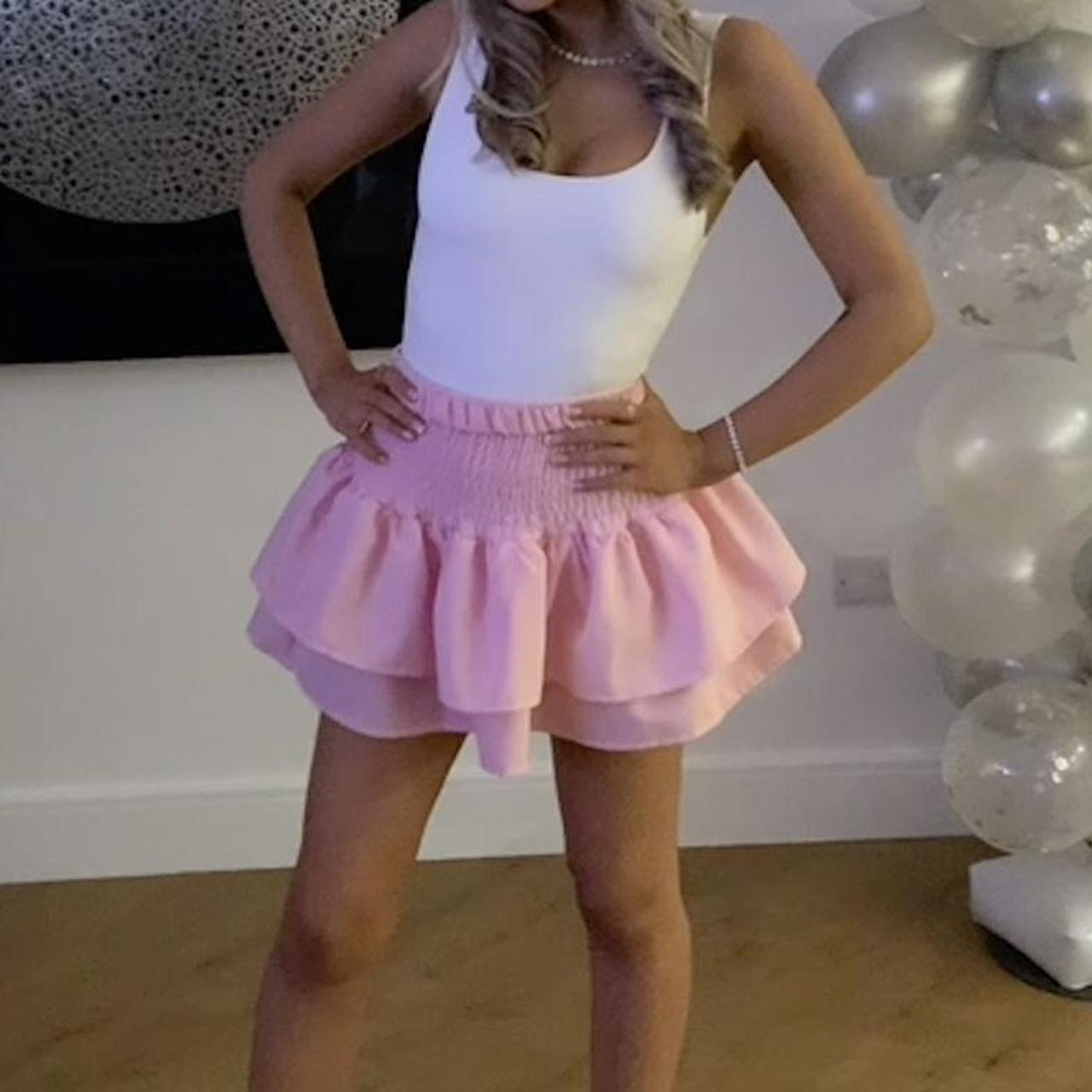 PINK RARA SKIRT FROM KUKI BOUTIQUE size small,... - Depop