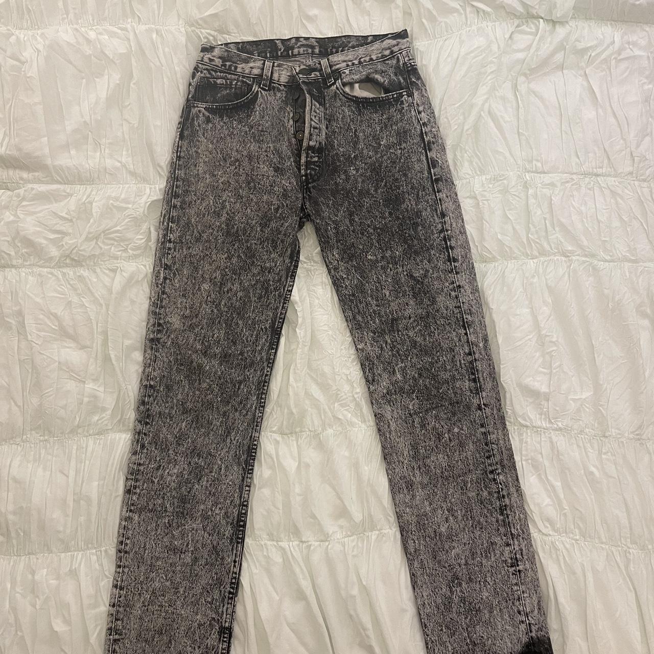 Vintage Levi’s Grey Acid Wash Jeans W32 L 34 - Depop