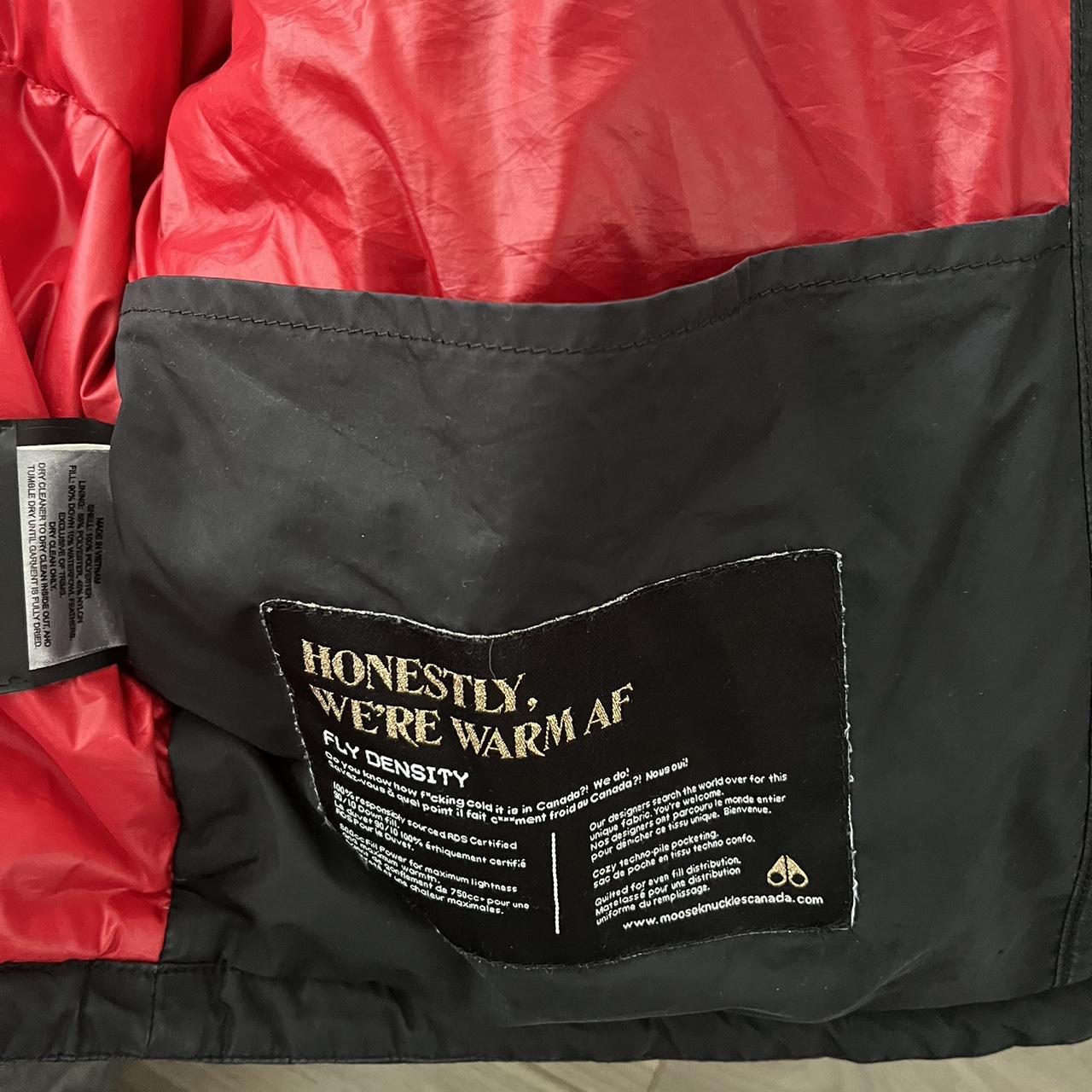 Black large moose knuckles coat Perfect for winter... - Depop