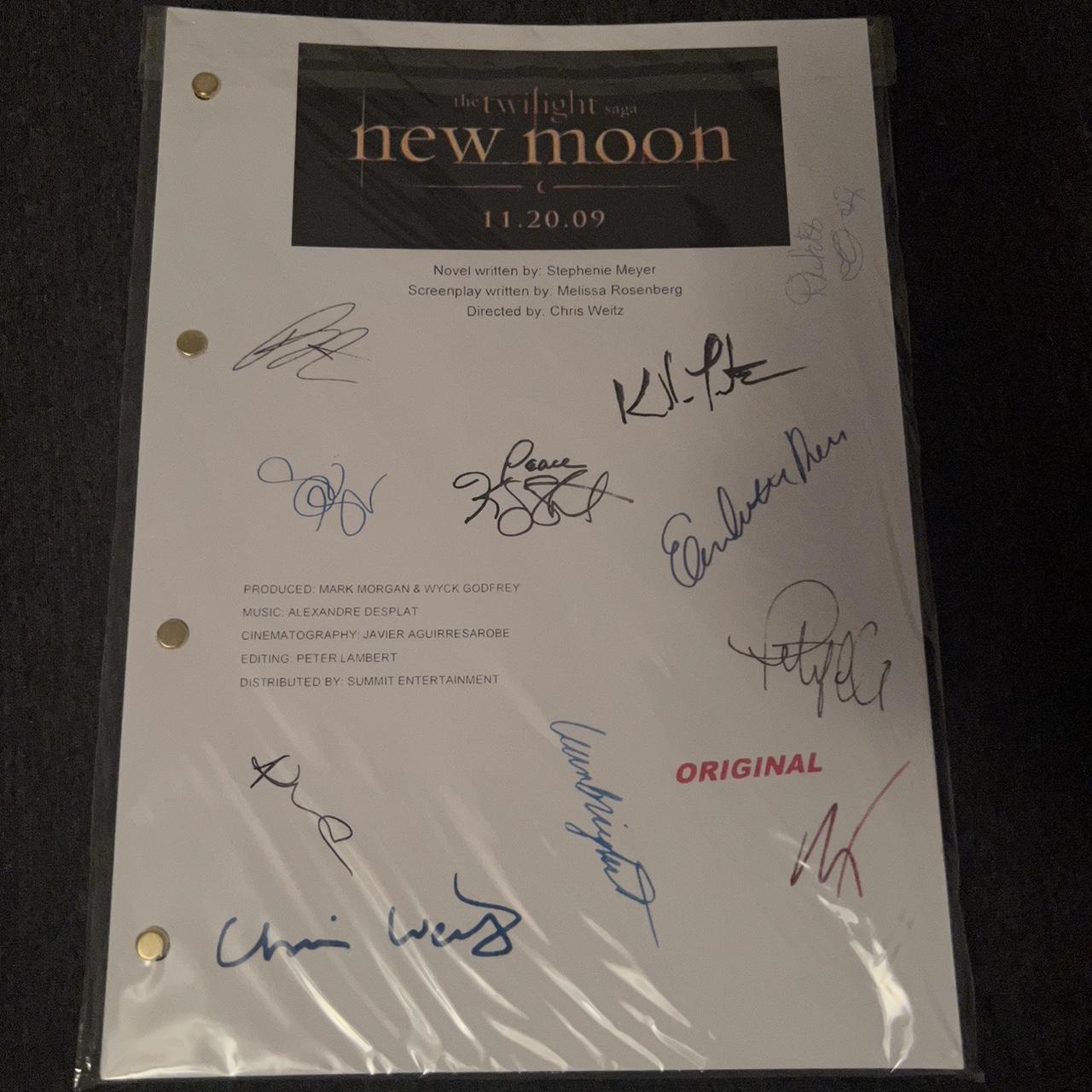 twilight new moon signed script !!! ( still in... - Depop