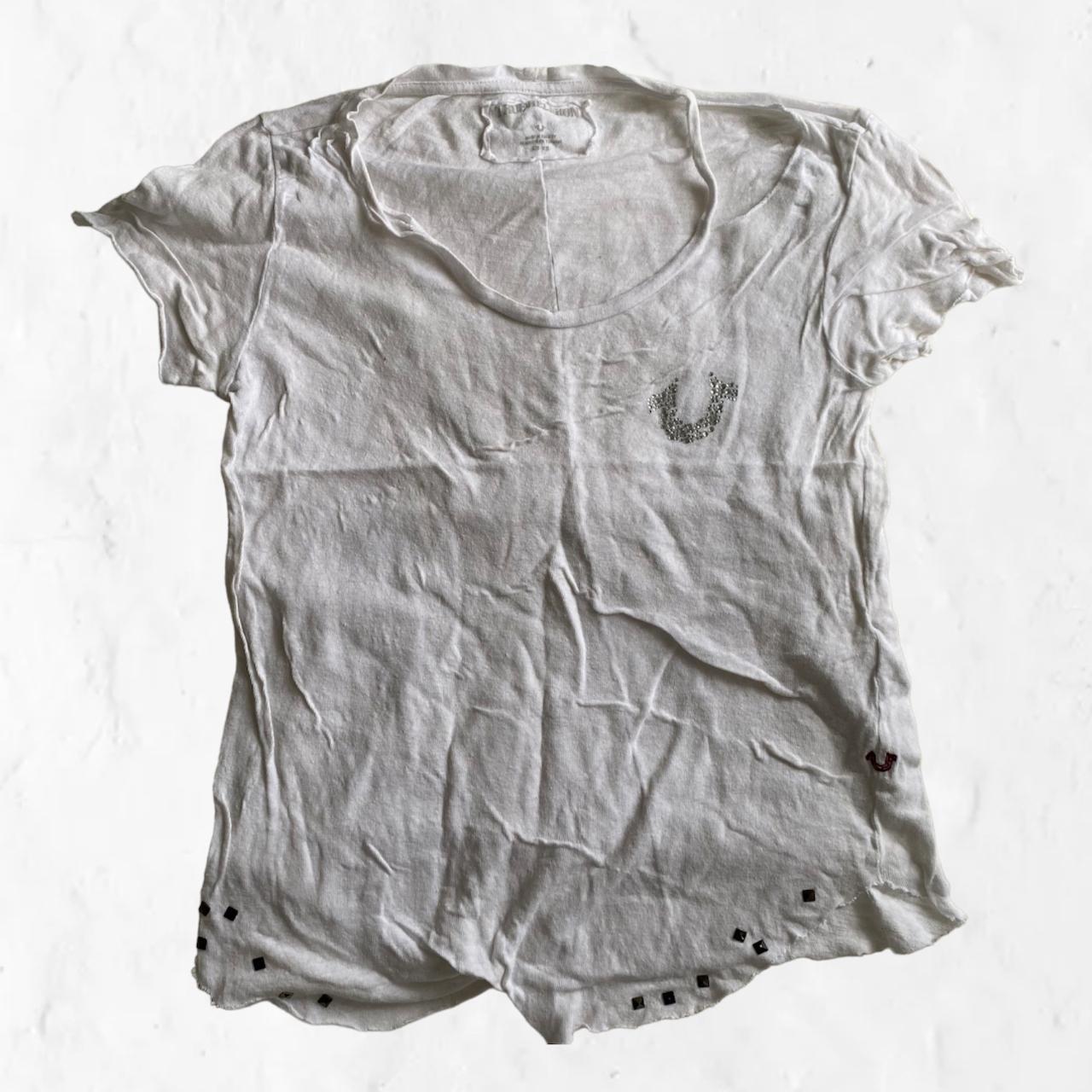 Sale 🎉 White true religion top 🦋£2 tracked... - Depop