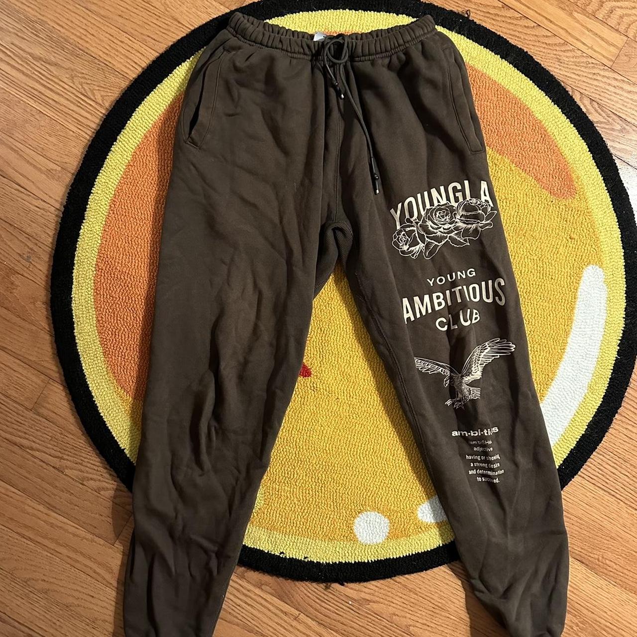 Brown YoungLa Immortal Joggers #youngla #gymshark... | Depop