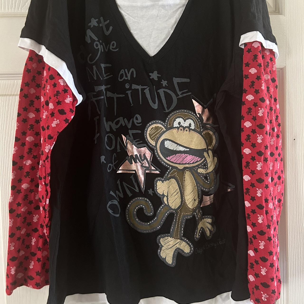 Black and red bobby jack long sleeve Says “don’t... - Depop