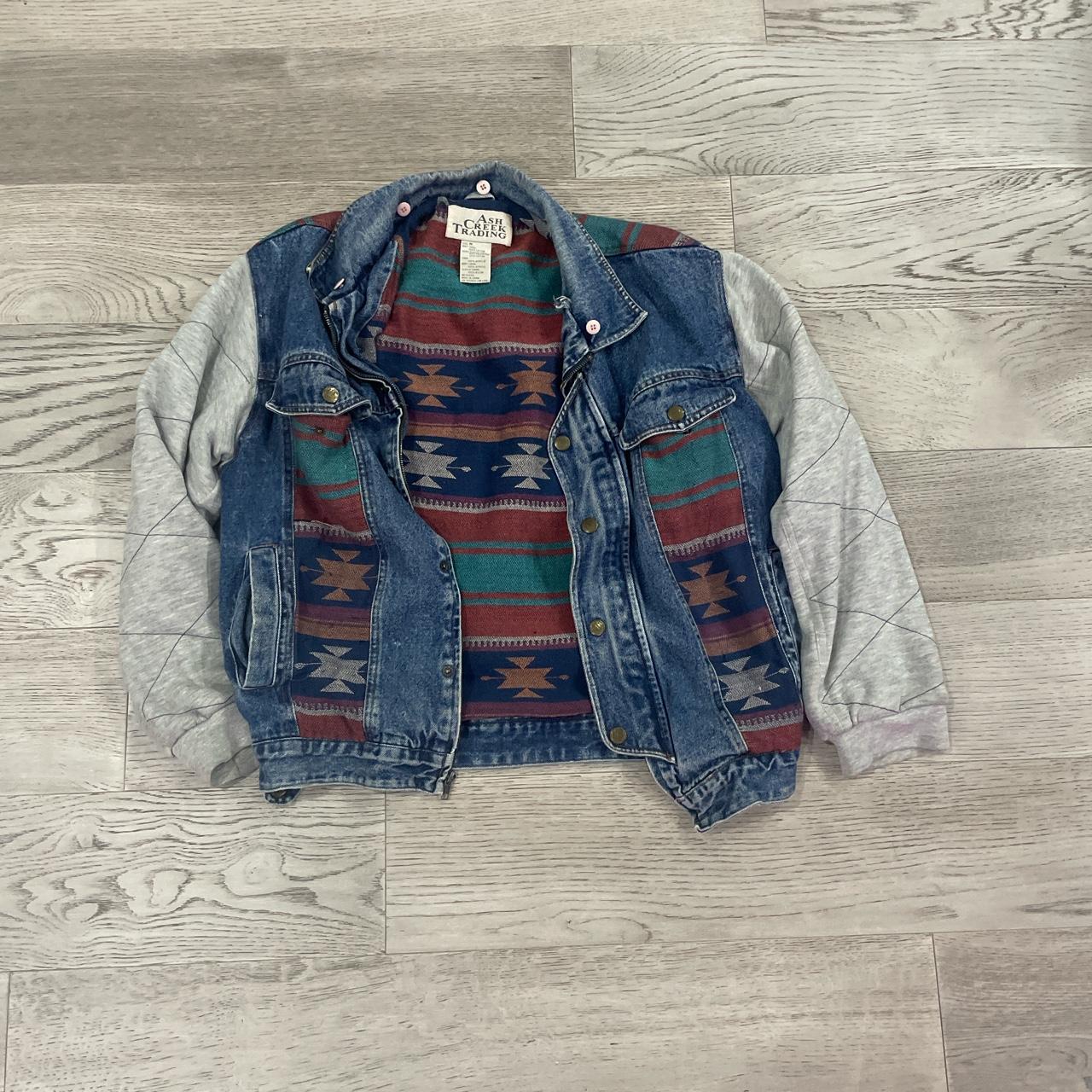 💫vintage ash creek trading jean jacket late 90s... - Depop