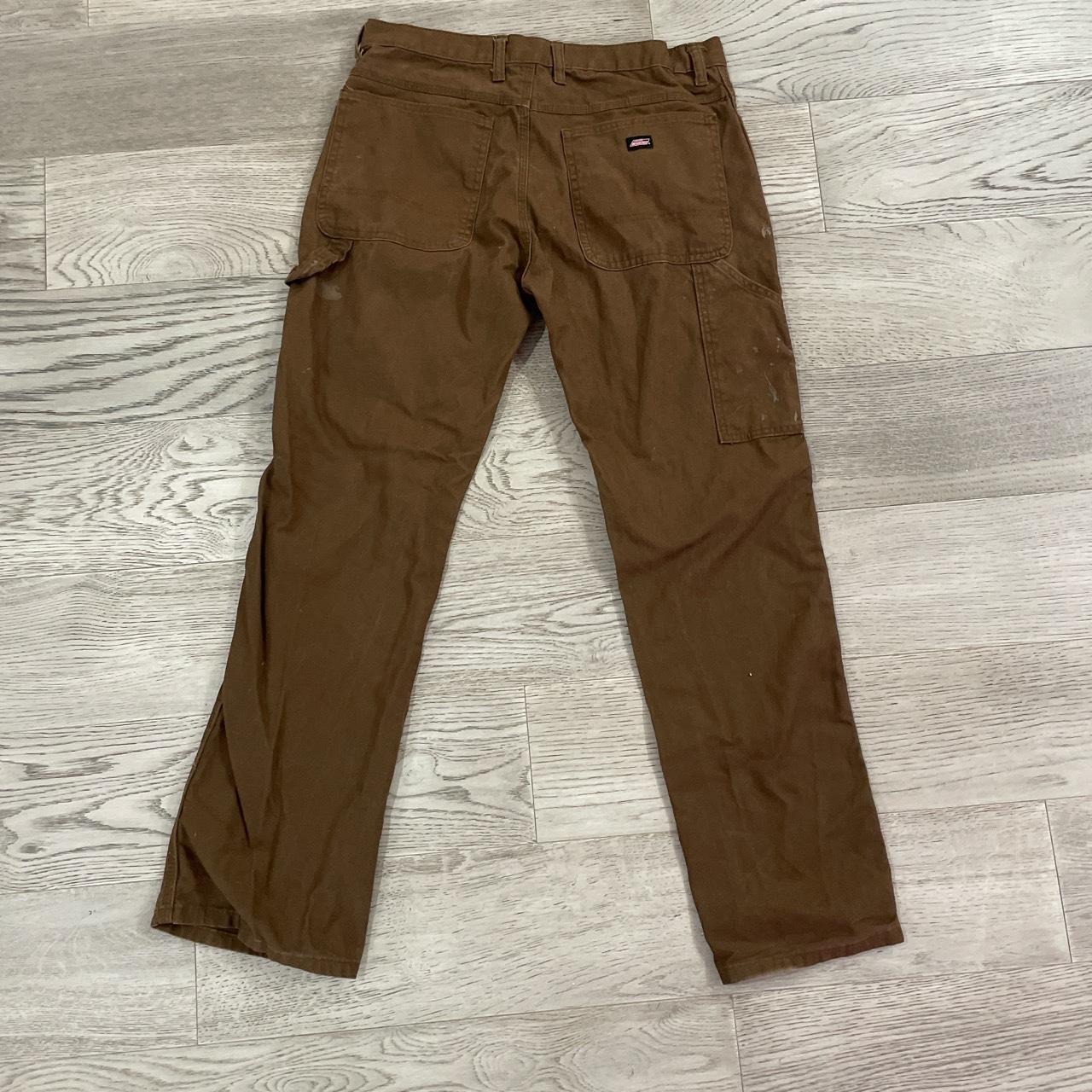 💫34x32 vintage brown dickies rare y2k 90s nice color... - Depop
