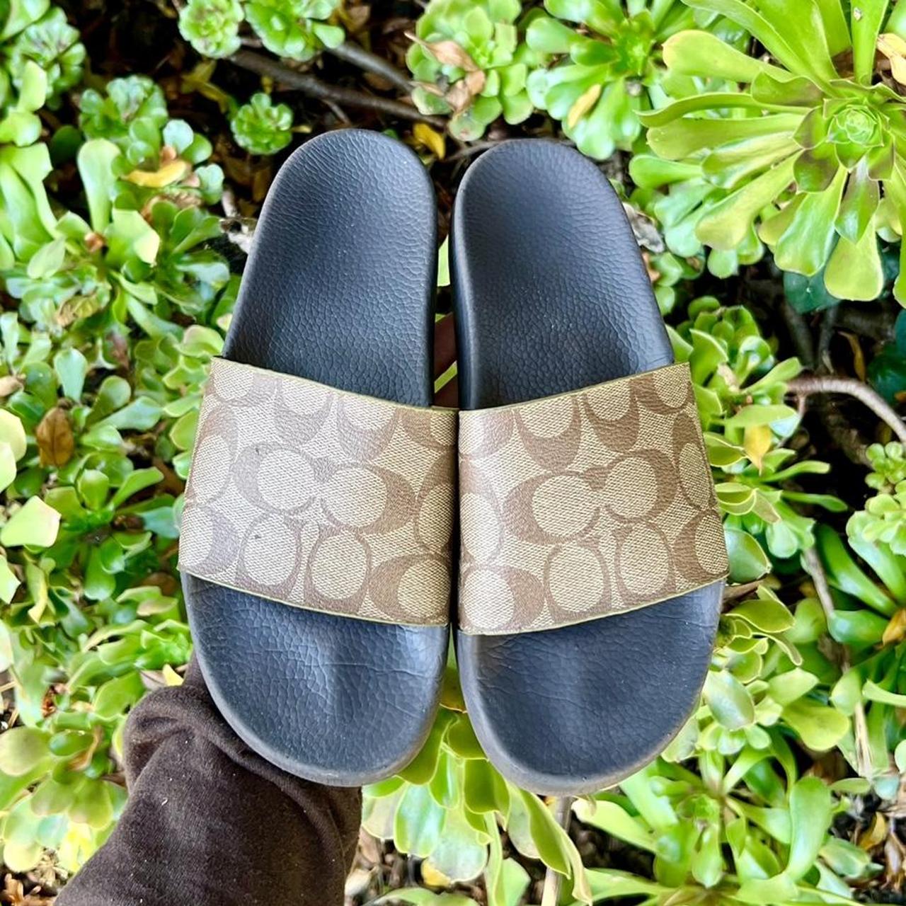 authentic COACH slides -condition: used ONCE/... - Depop