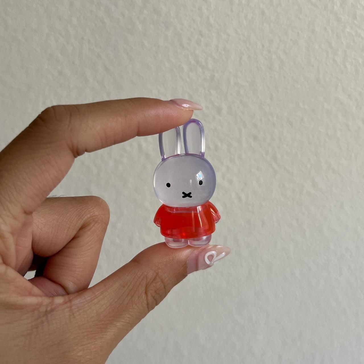 clear miffy blind box figure — super cute and dainty... - Depop