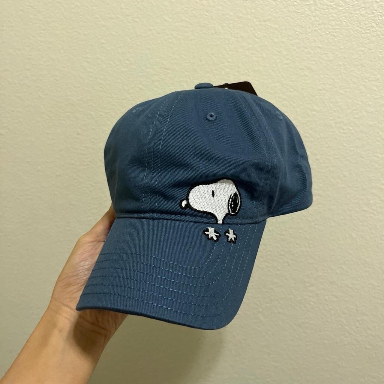 Rare blue vintage embroidered peanuts snoopy... - Depop