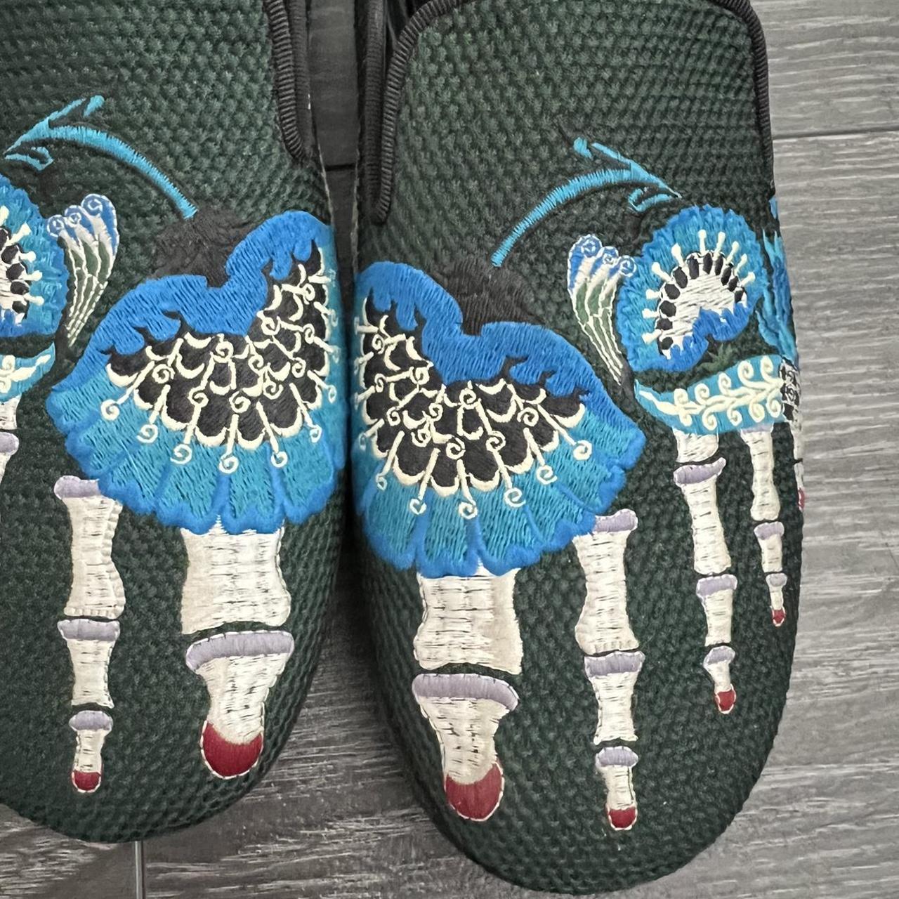 loewe skeleton toe embroidered flats 38 - Depop