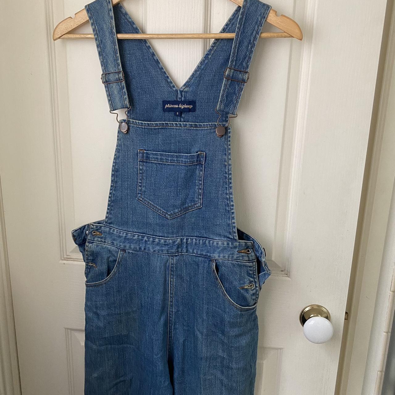 Princess highway blue denim overalls with adjustable... - Depop