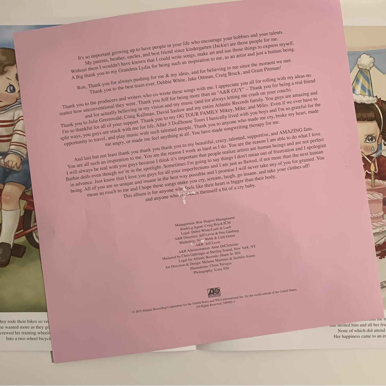 Melanie Martinez Cry Baby Vinyl Comes w/ story book... - Depop