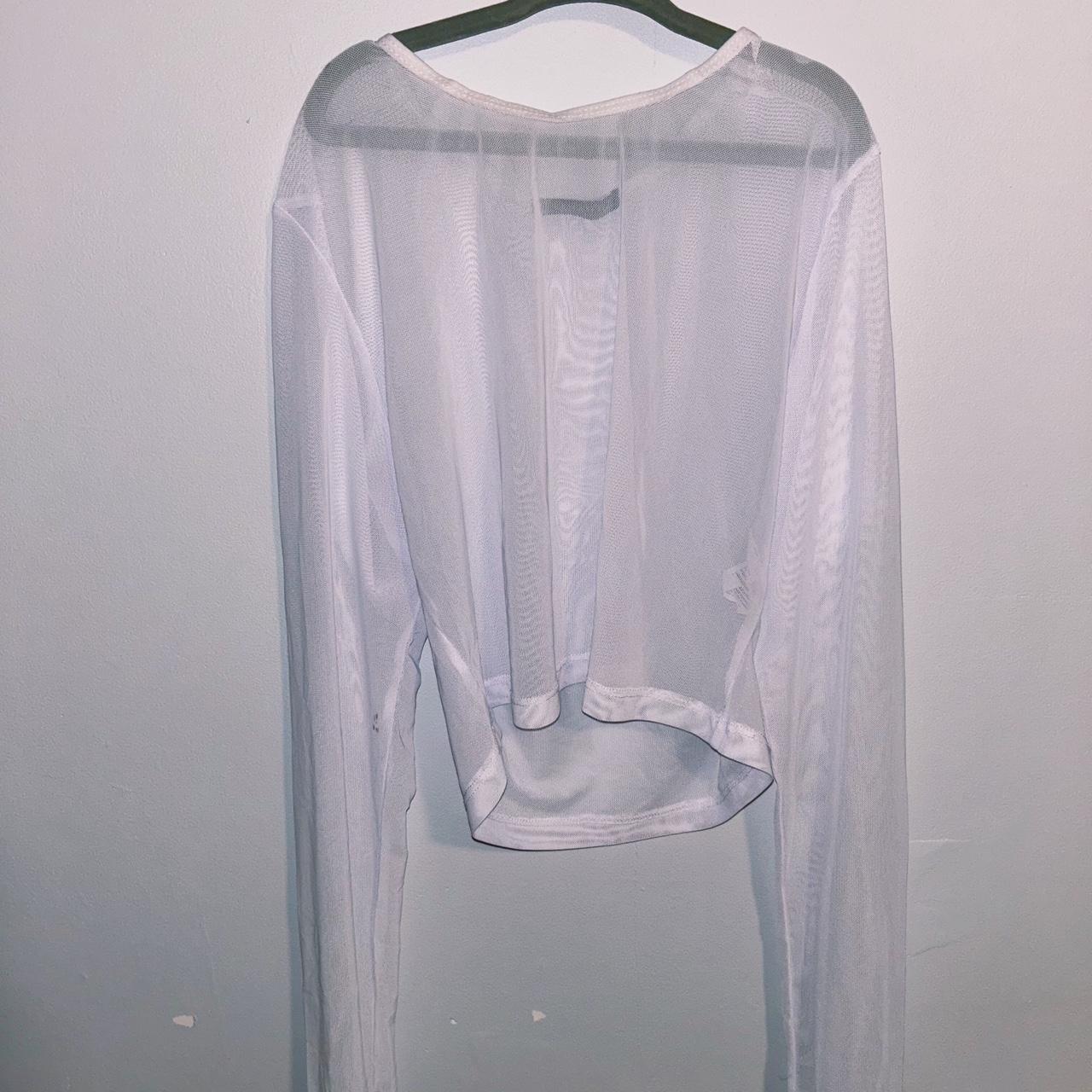 amazon transparent long sleeve size small never... - Depop