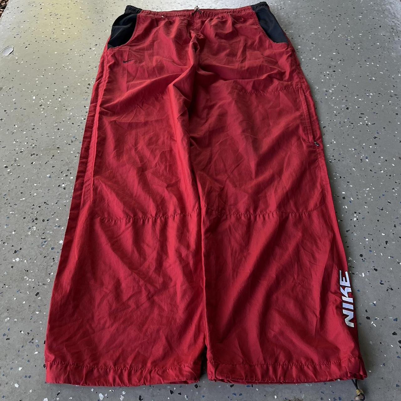 Nike Trackpants, Y2K Nike Baggy Streetwear Style... - Depop