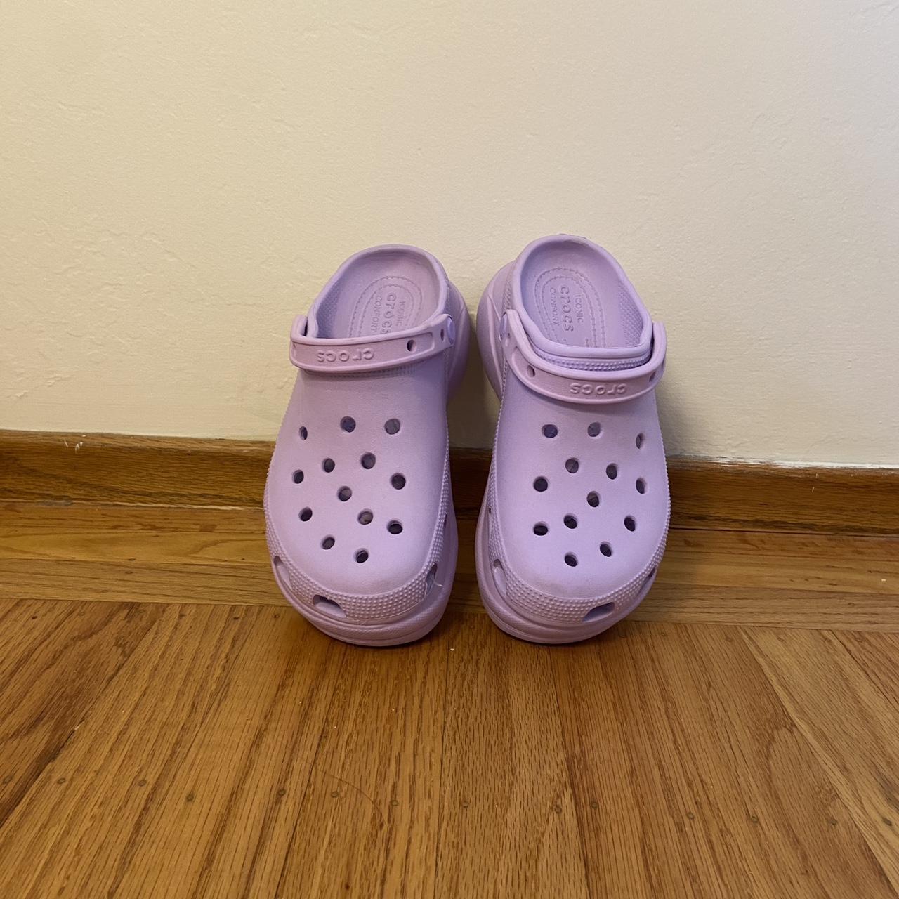 Crocs Women's Purple Clogs | Depop