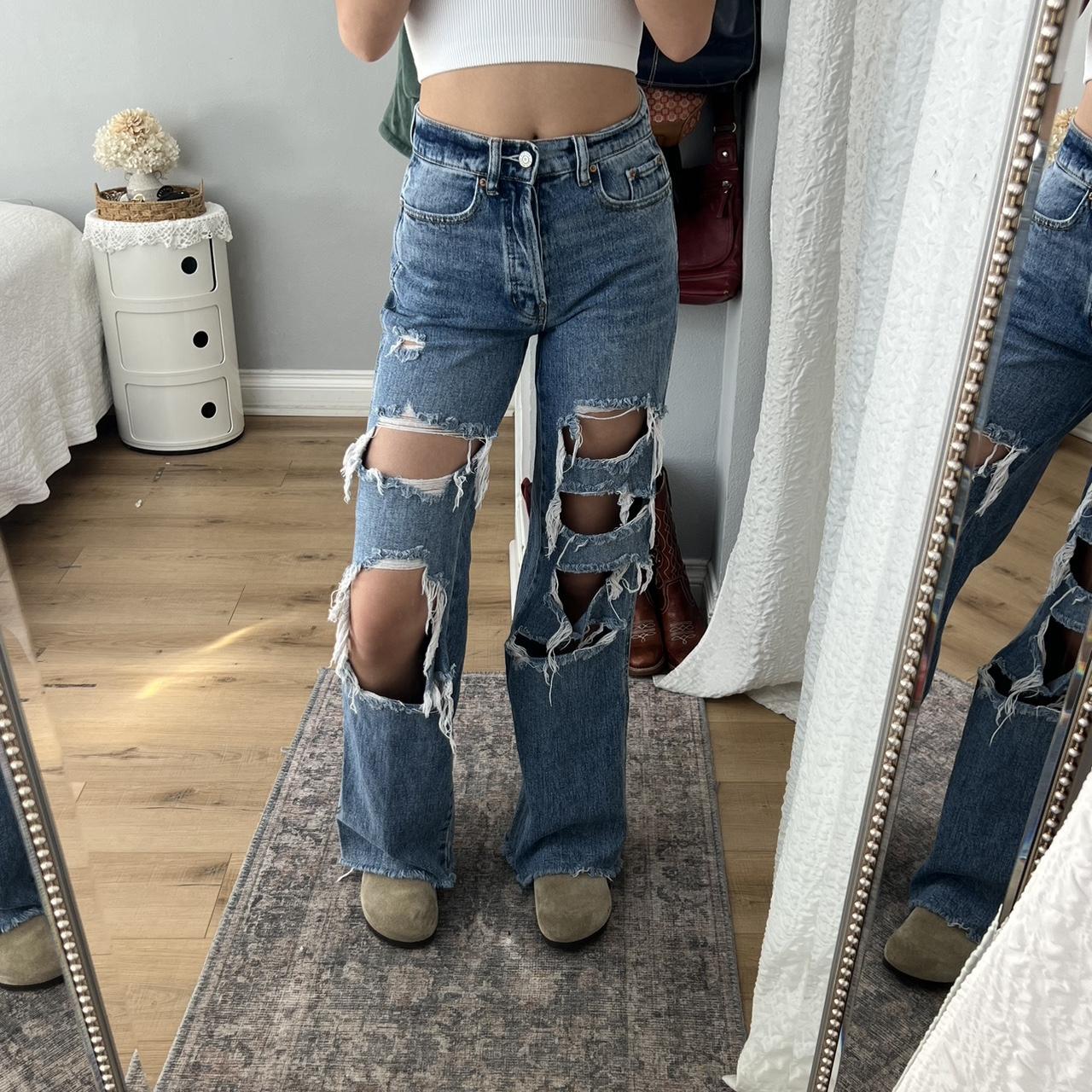 Pacsun baggy ripped jeans Very long I’m 5’4 and it... - Depop