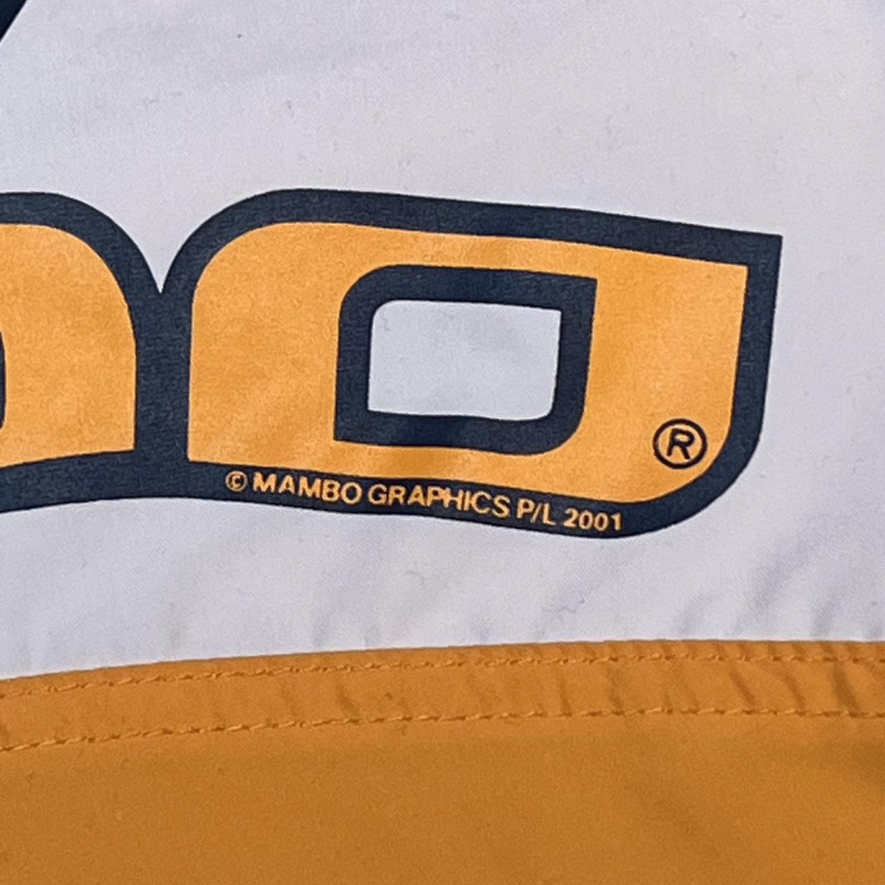 RARE Vintage 2001 Mambo Graphics P/L Orange & White... | Depop