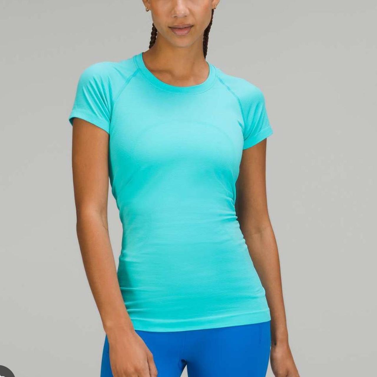 Lululemon swiftly tech short sleeve shirt Electric... - Depop