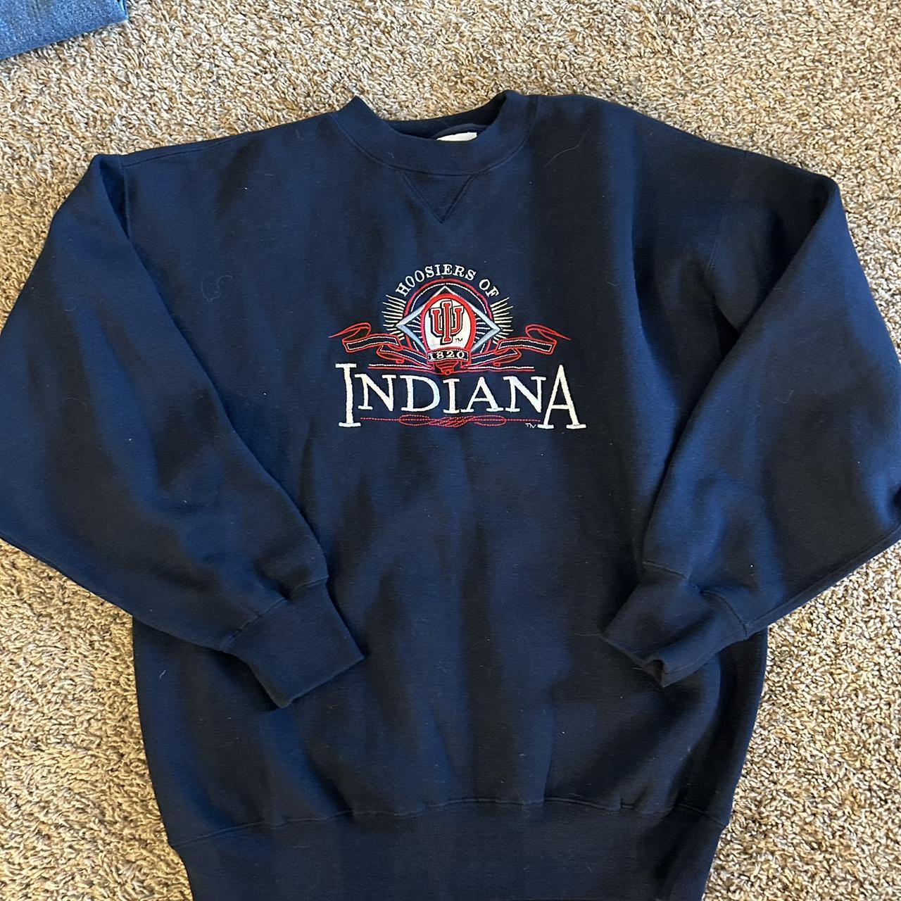 Indiana Hoosiers Sweatshirt Vintage 90s IU Shirt... - Depop