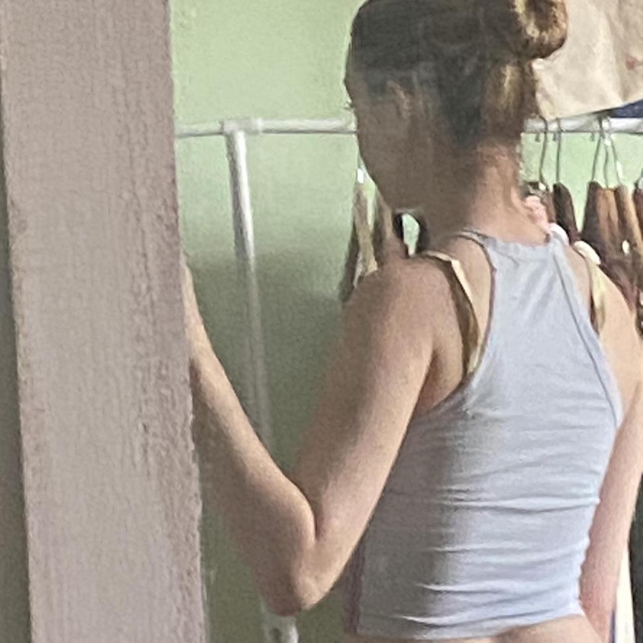 Pullandbear Cropped Tank Top Super Cute Stripy Depop