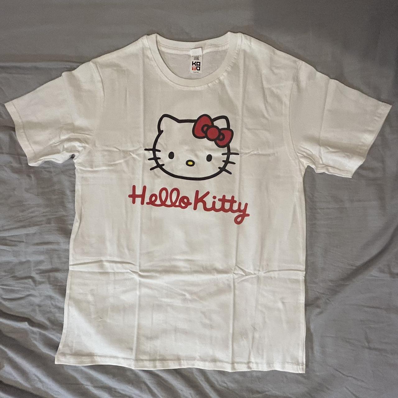 hello kitty classic logo tee, from japan brand new,... - Depop