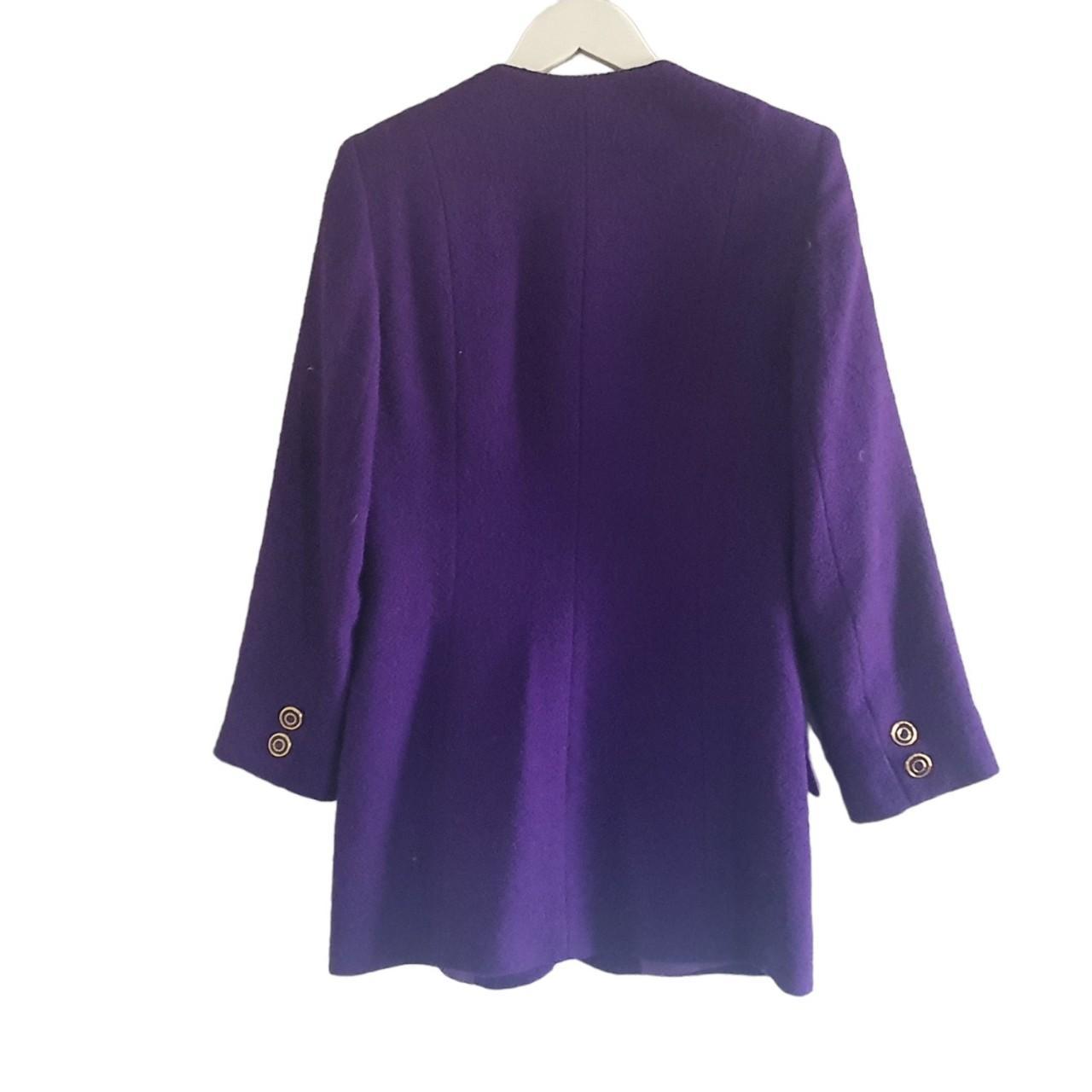 True vintage 1990's Power suit in royal purple with... - Depop