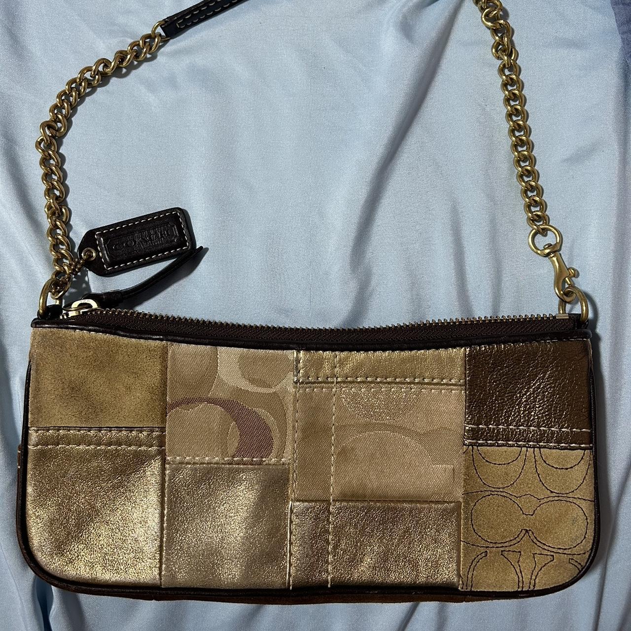 Suede vintage patchwork coach mini bag! The cutest... - Depop