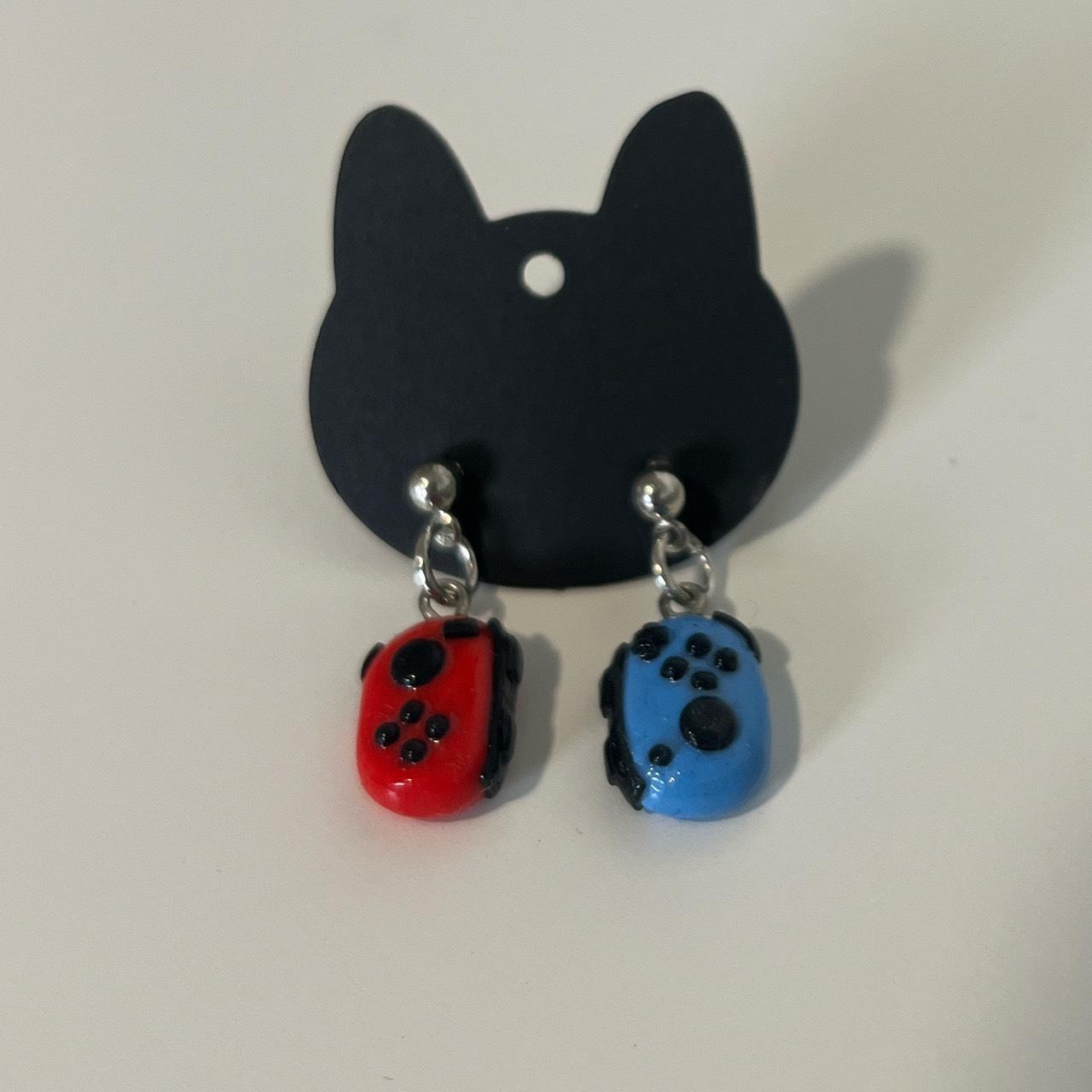 Nintendo switch clay dangle earrings From from... - Depop