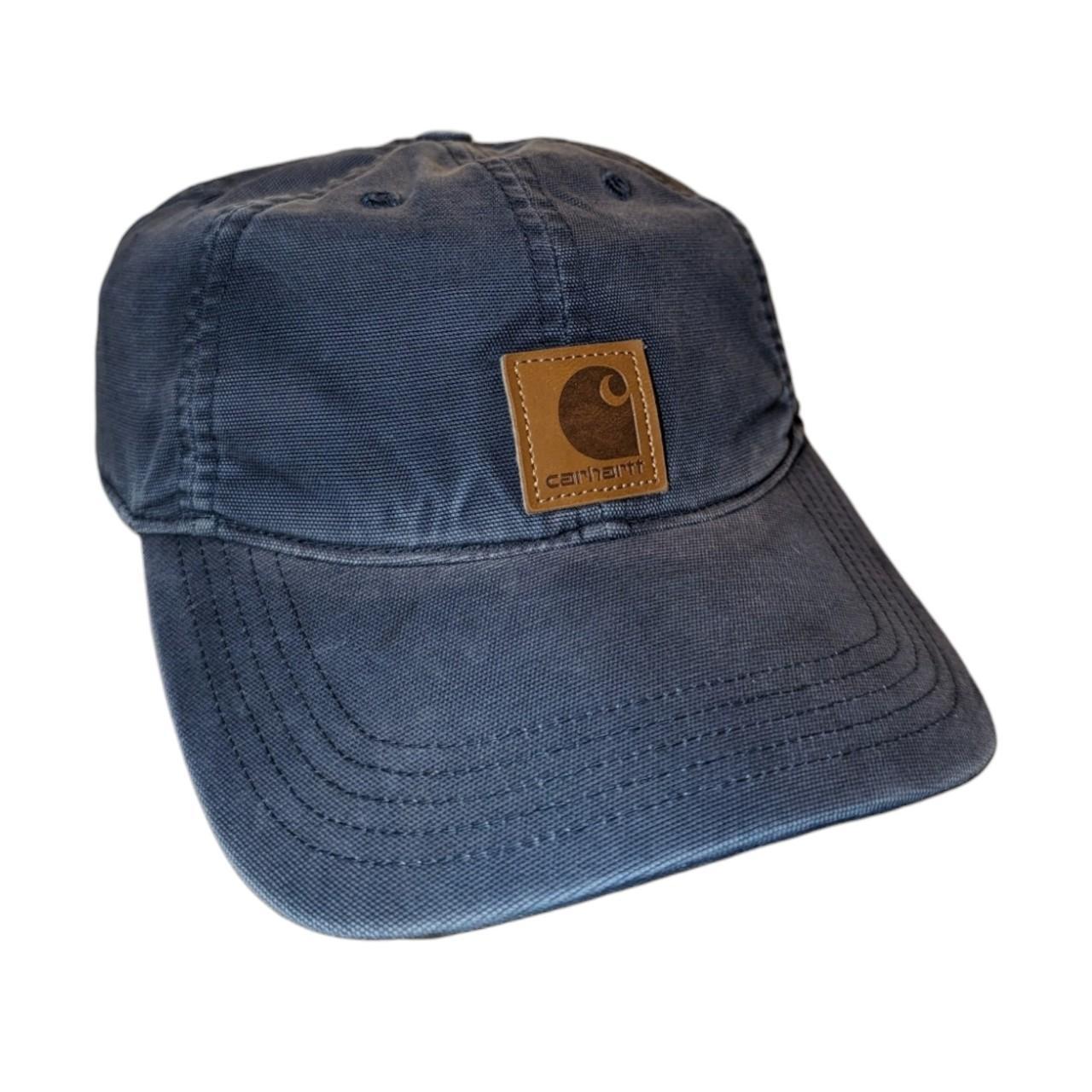 Description: Modern Carhartt Velcro hat, Leather... | Depop