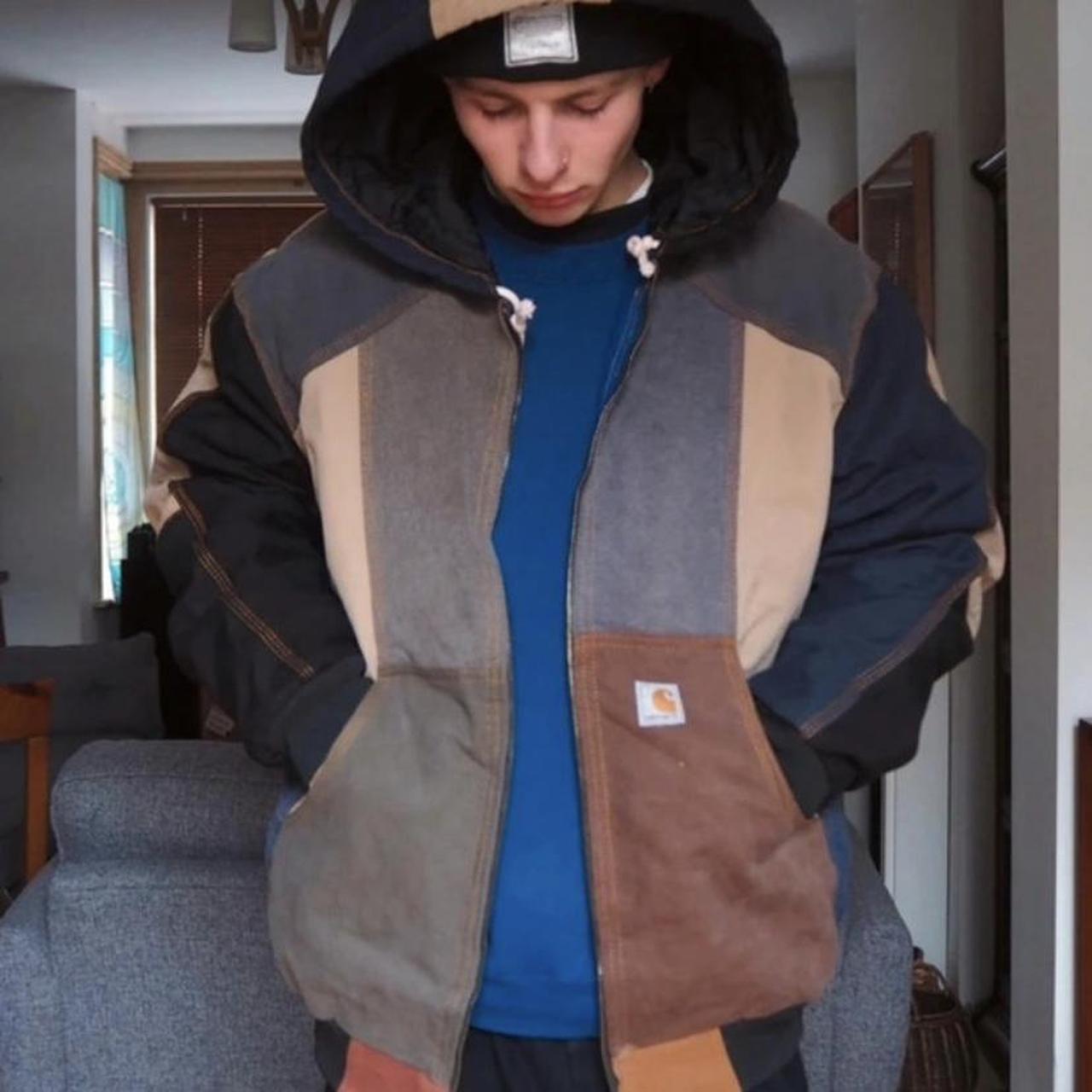 Carhartt jacket reworked size L active... - Depop